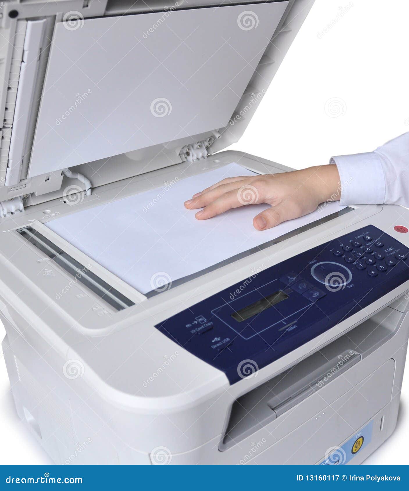 Het Kopieerapparaat En De Fax Van De Laser Stock Afbeelding - Image of ...