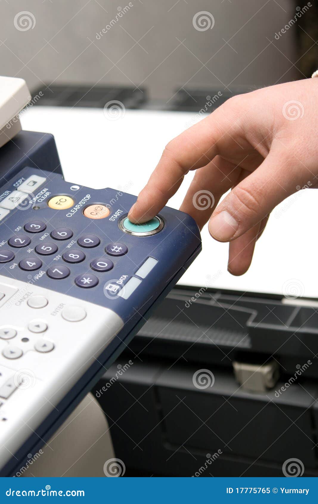 Het Kopieerapparaat En De Fax Van De Laser Stock Afbeelding - Image of ...