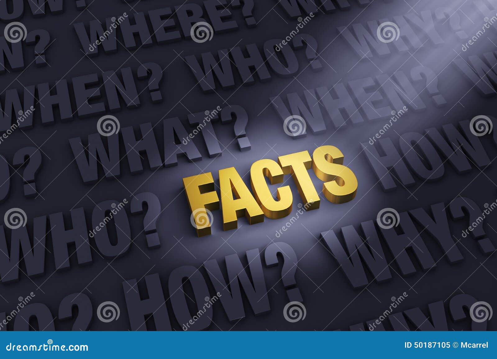 Het krijgen van de Feiten stock illustratie. Illustration of rapport ...