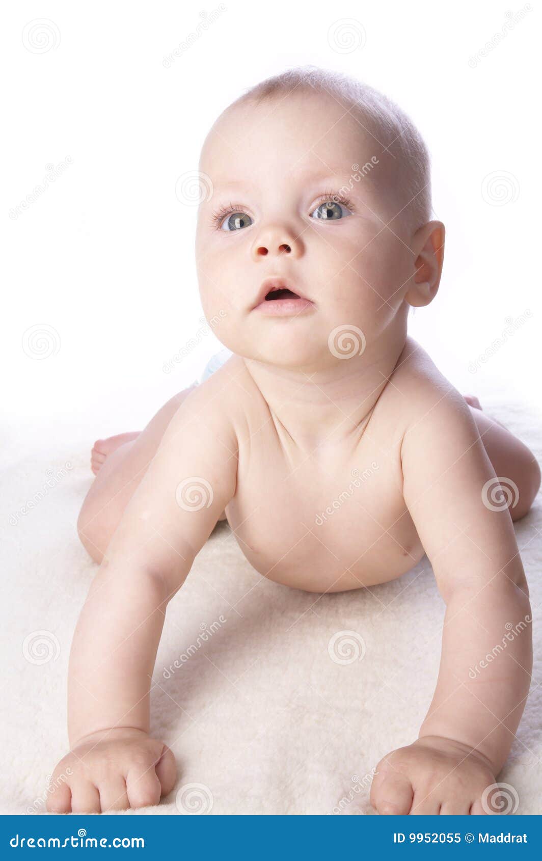 Het kruipen baby#2 stock afbeelding. Image of gezicht - 9952055