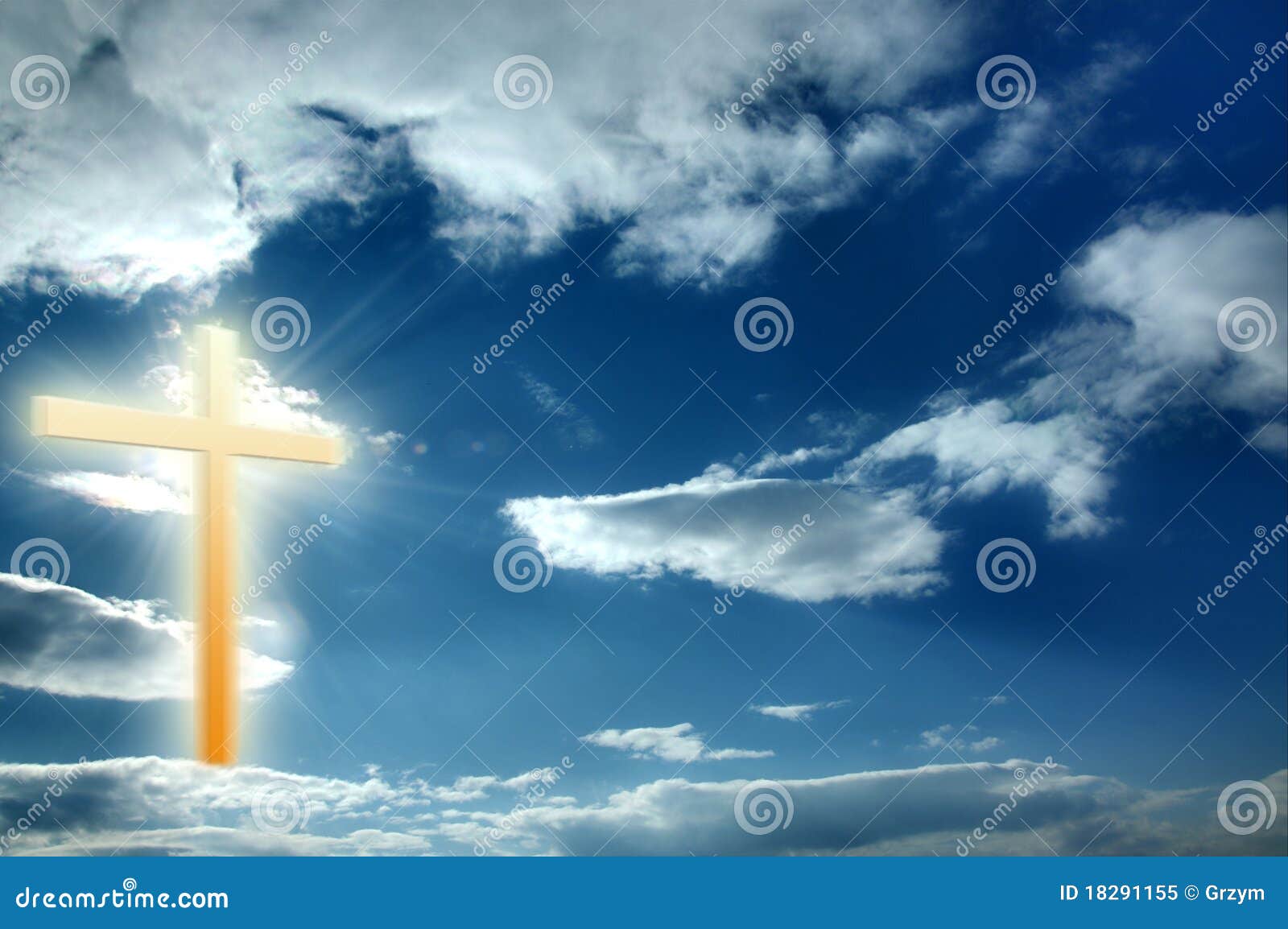 Het Kruis Van De Godsdienst Stock Afbeelding - Image of kruis, straal ...