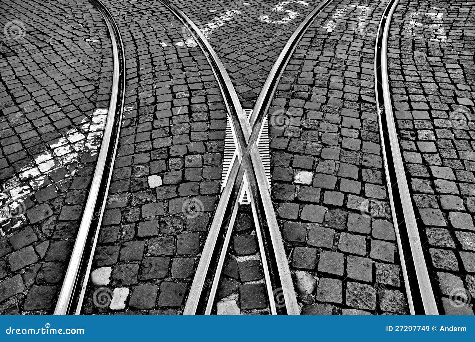 Het Kruispunt Van De Spoorweg Stock Afbeelding - Image of begrip ...