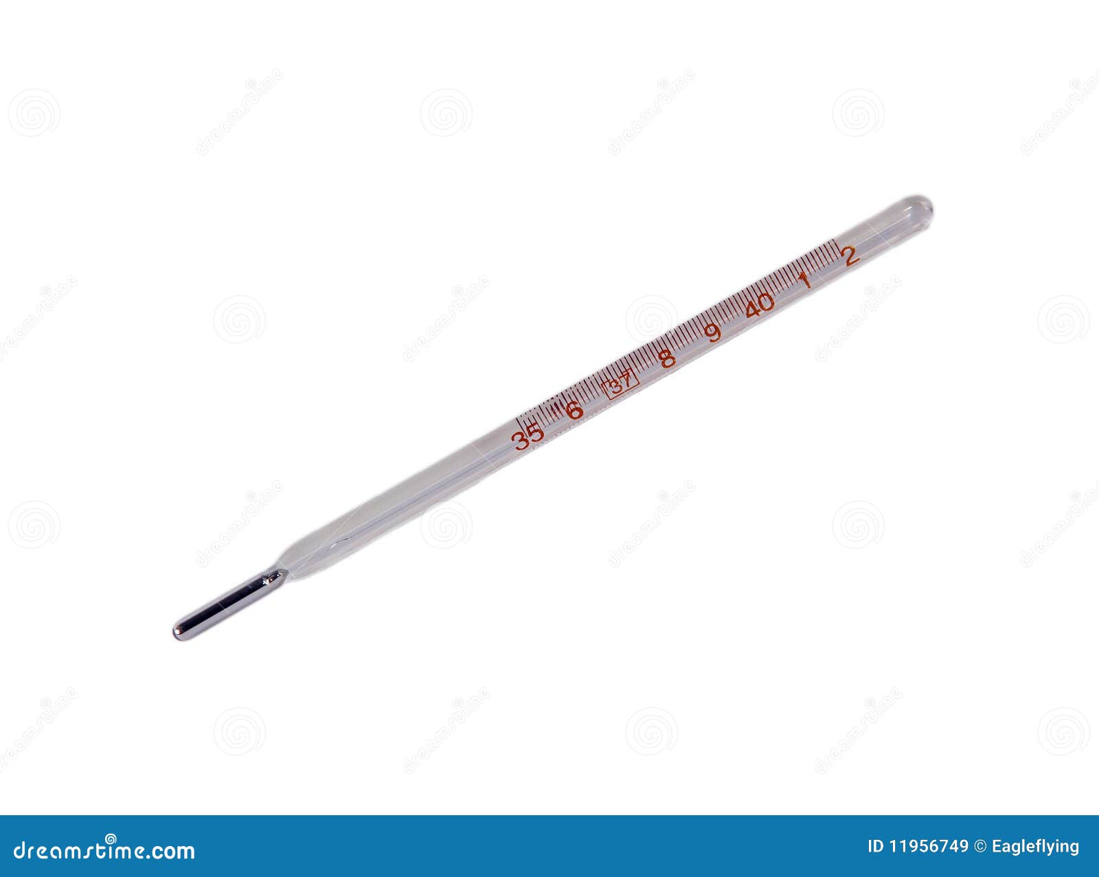 Het Kwikthermometer Van Het Glas Stock Afbeelding - Image of maatregel ...