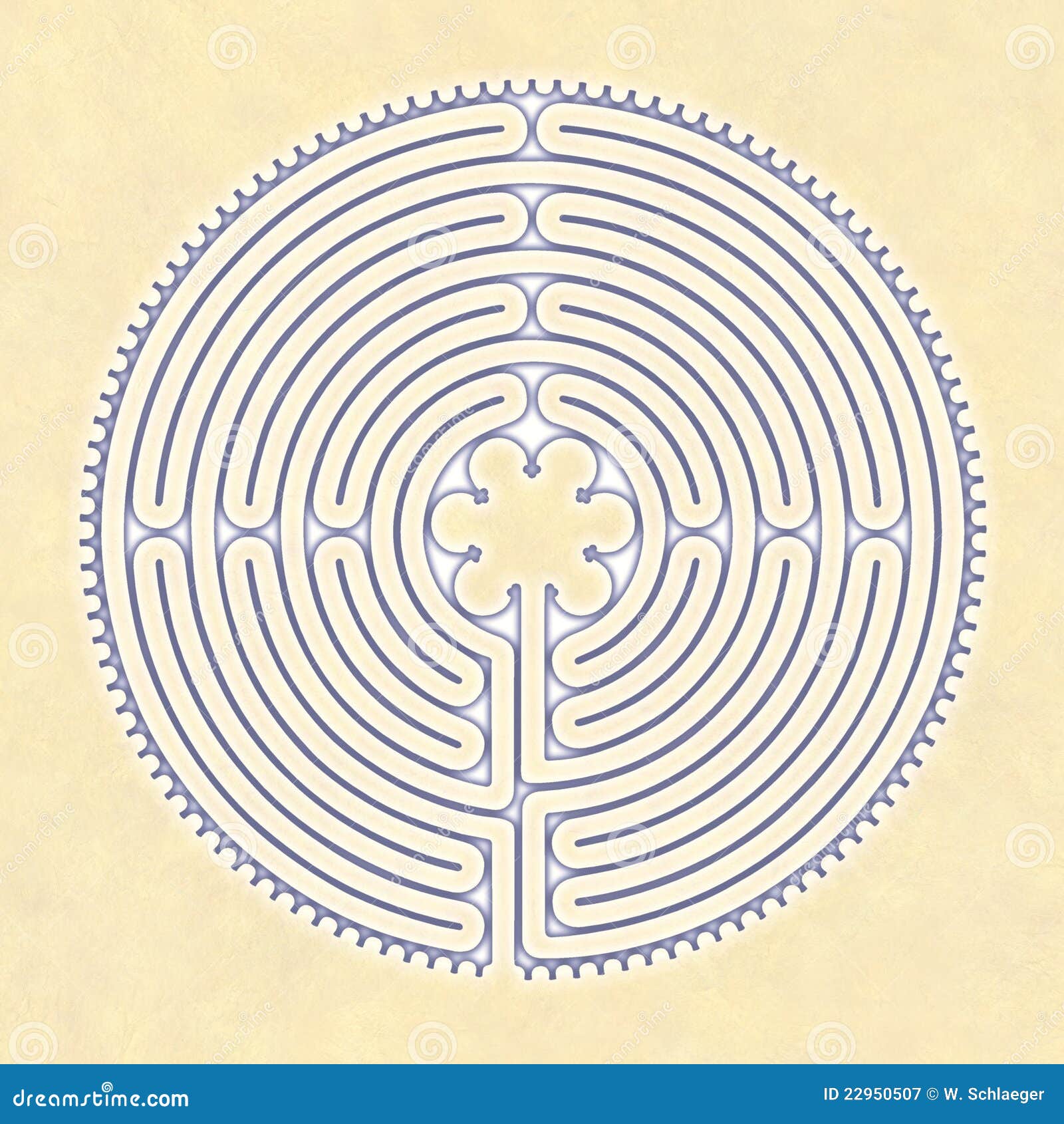 Het Labyrint van Chartres stock afbeelding. Image of mandala - 22950507