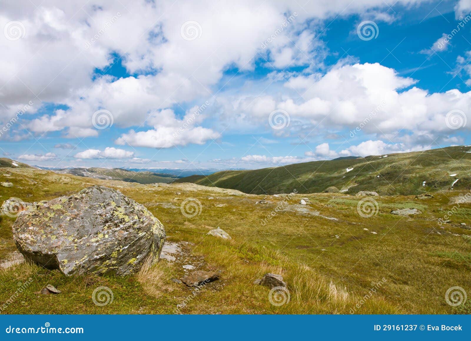 Het Landschap Van De Toendra in Noorwegen Stock Afbeelding - Image of ...