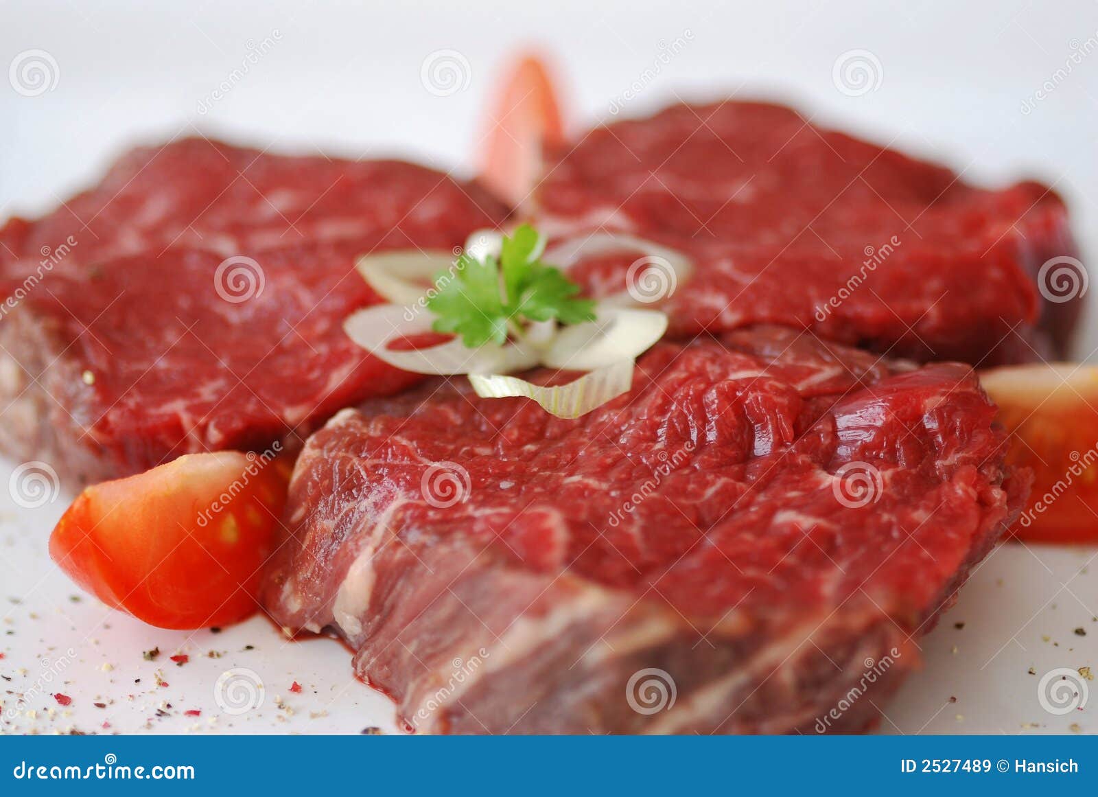 Het Lapje Vlees Van Het Rundvlees Stock Afbeelding - Image of peper ...