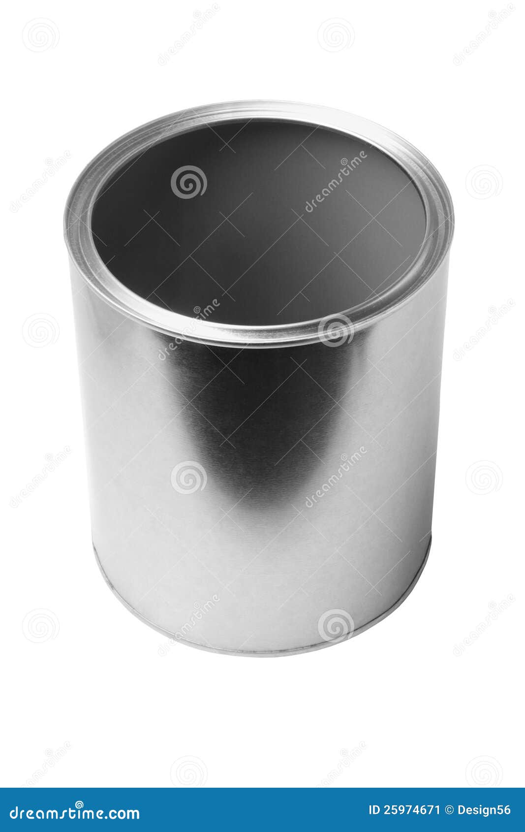 Het lege Blik van het Tin stock afbeelding. Image of open - 25974671