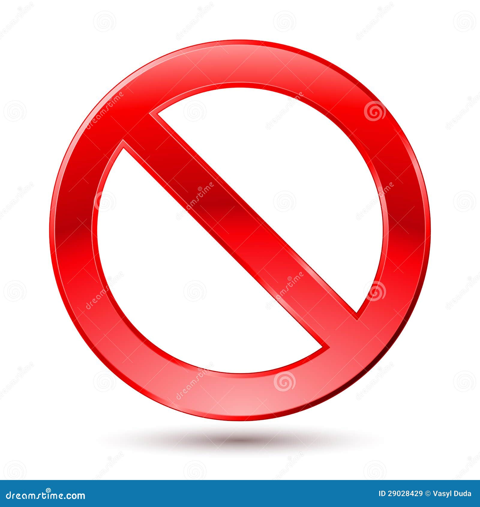 Het Lege Teken Van Het Verbod Vector Illustratie - Illustration of ...