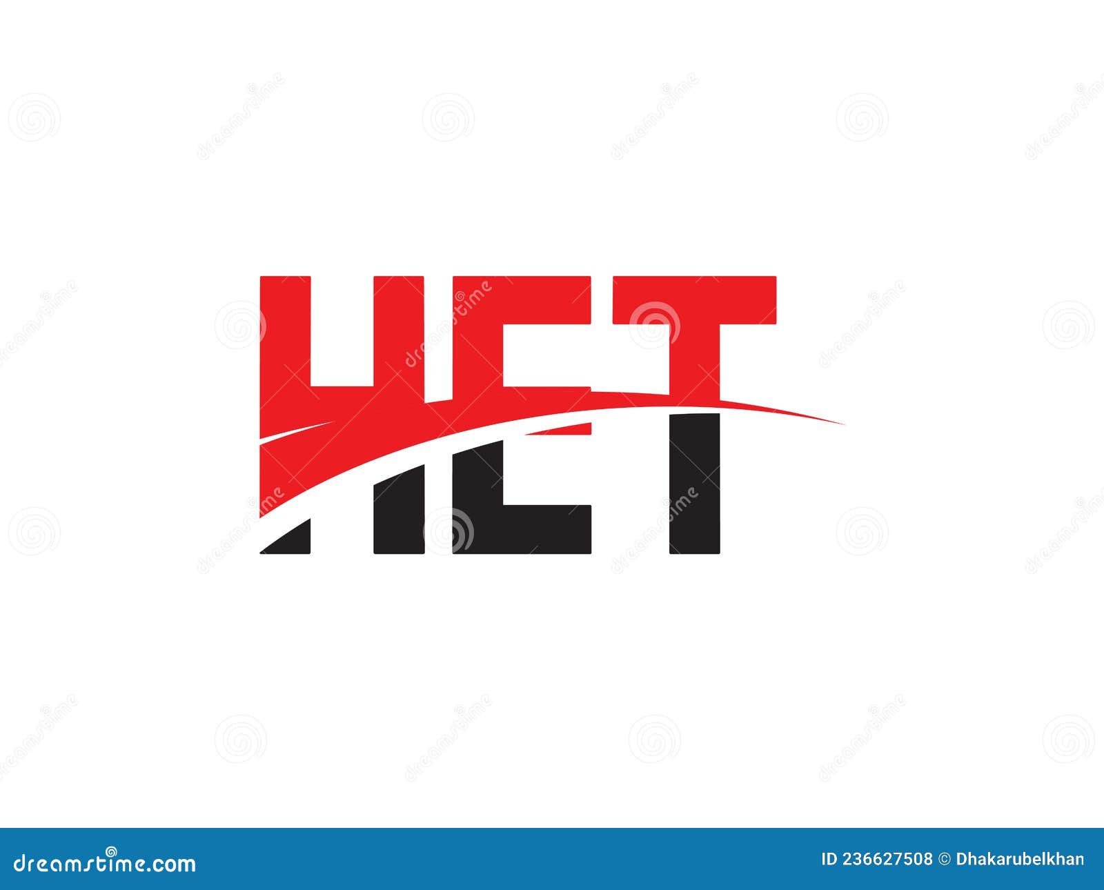 HET Letter Initial Logo Design Vector Illustration Stock Vector ...