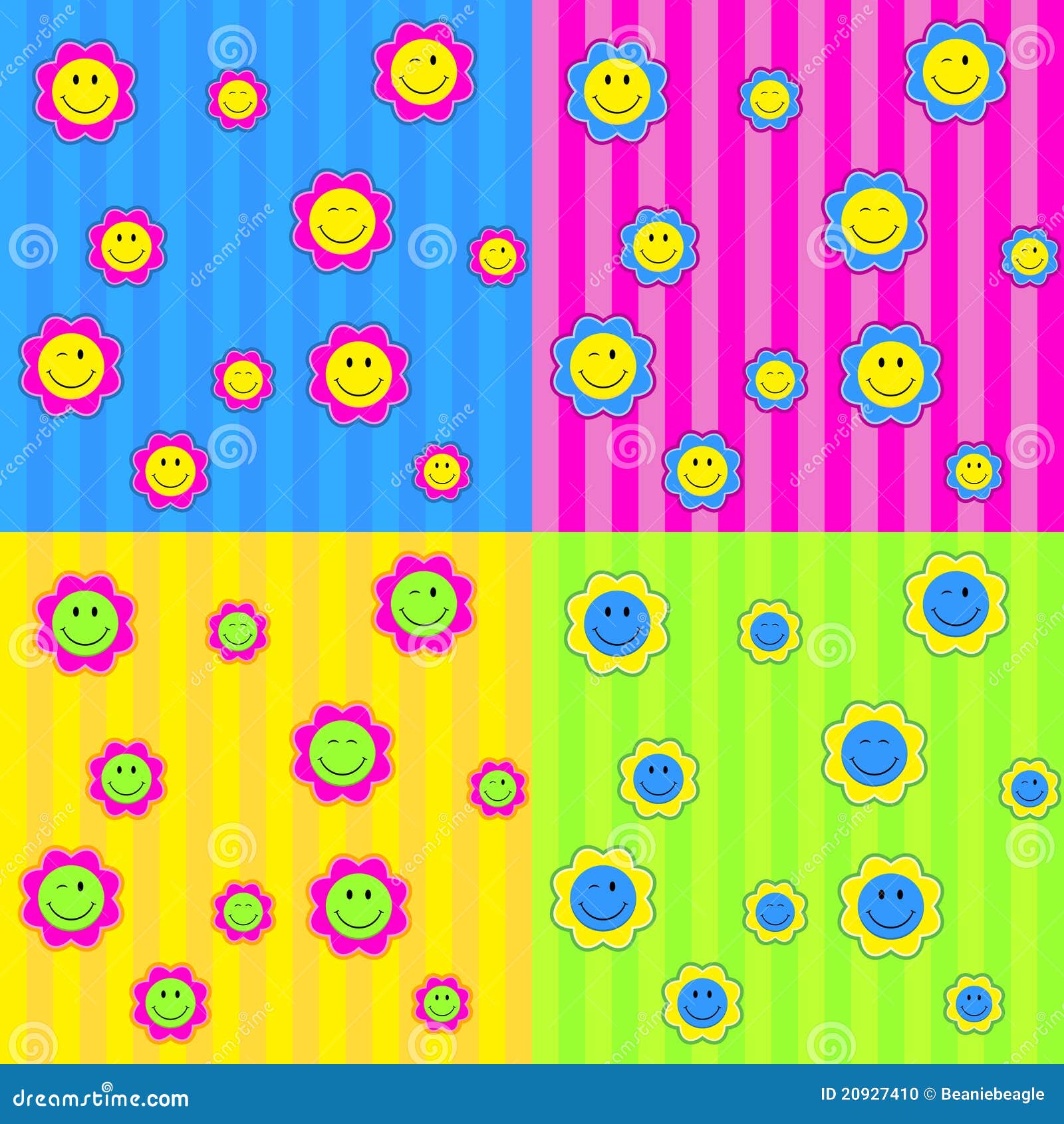 Het Leuke Patroon Van De Bloem Vector Illustratie - Illustration of ...