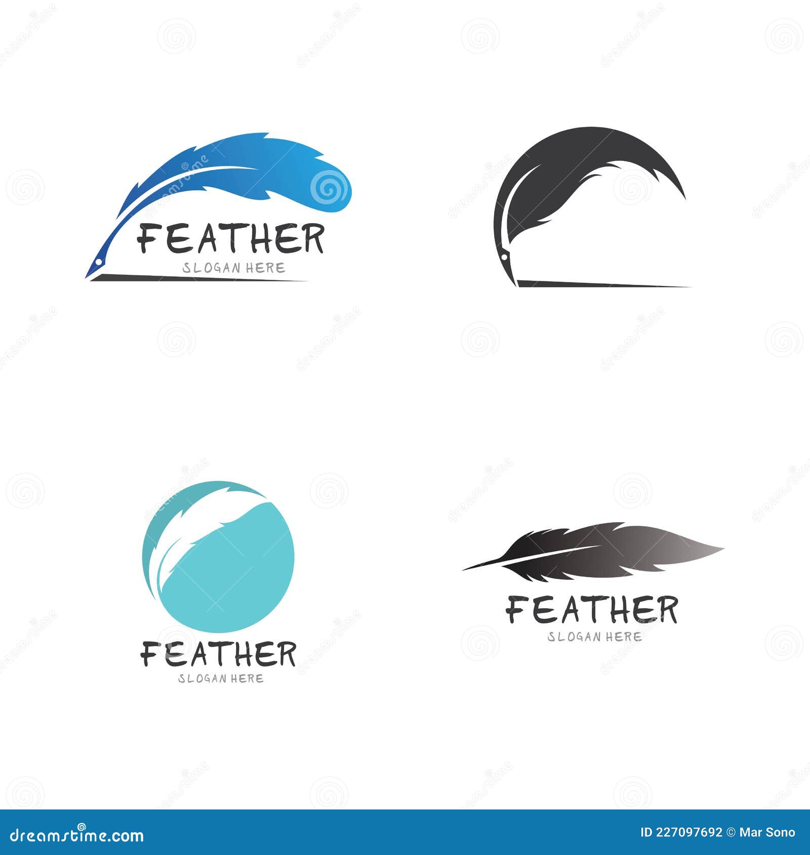 Het Logo Van De Veer En Het Symbool Vectorafbeelding Vector Illustratie ...