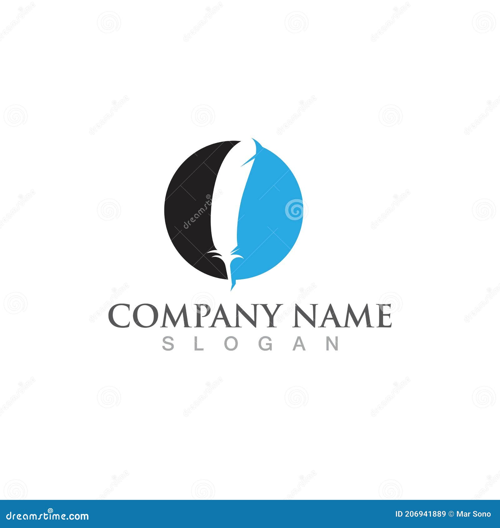 Het Logo Van De Veer En De Symboolvector Vector Illustratie ...