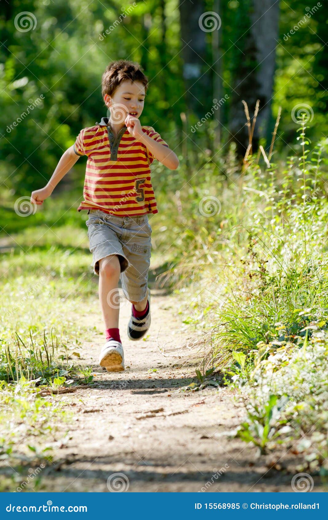 Het lopen stock afbeelding. Image of mooi, leuk, kind - 15568985