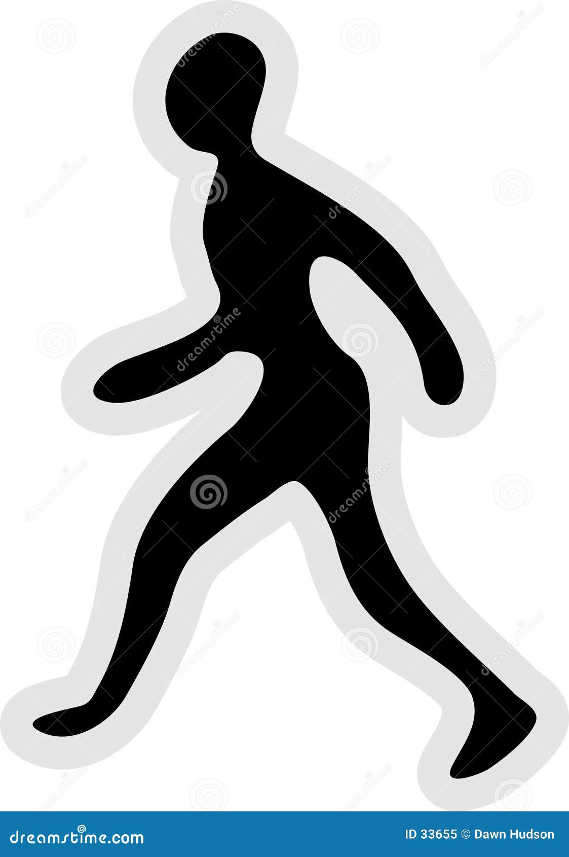 Het Lopen Van De Persoon Pictogram Vector Illustratie - Illustration of ...