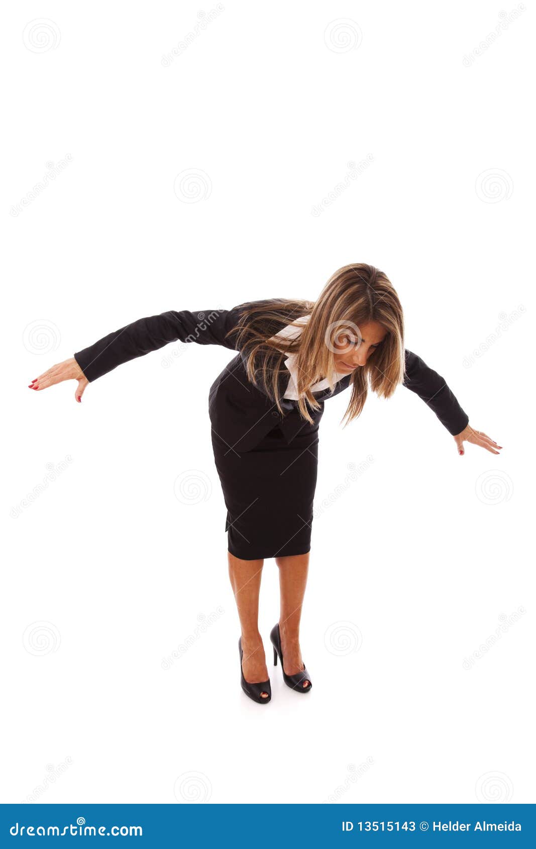 Het Losmaken Van Haar Saldo Stock Afbeelding - Image of duik, overweeg ...