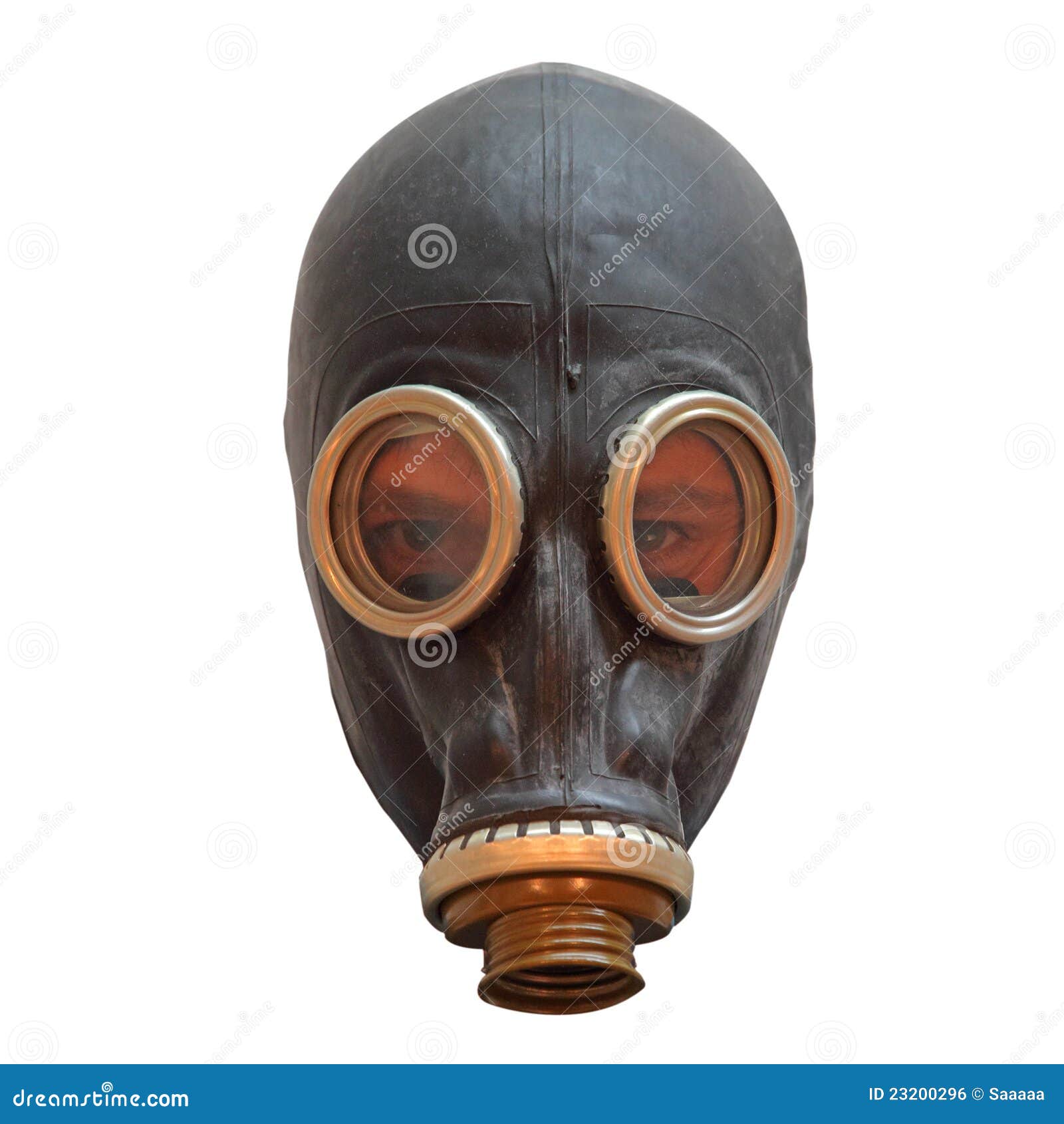 Het Masker Van Tchernobyl Met Mensenogen Stock Foto - Image of ...