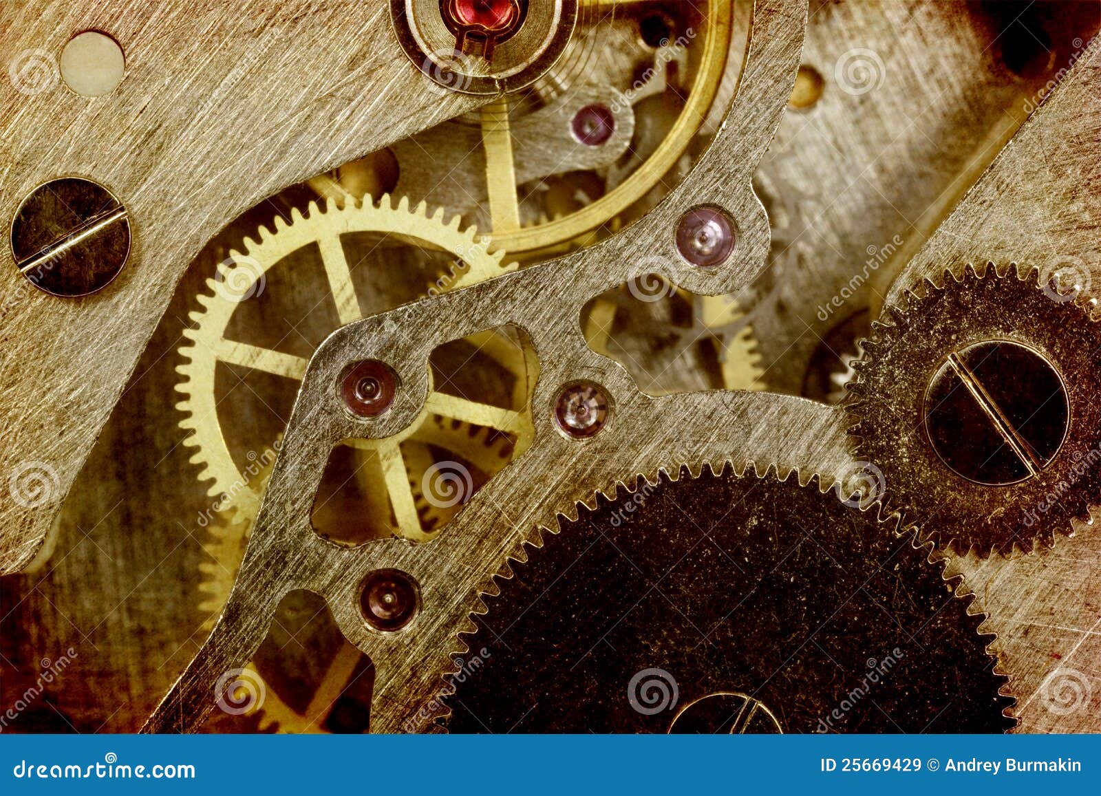 Het mechanisme van de klok stock afbeelding. Image of klok - 25669429