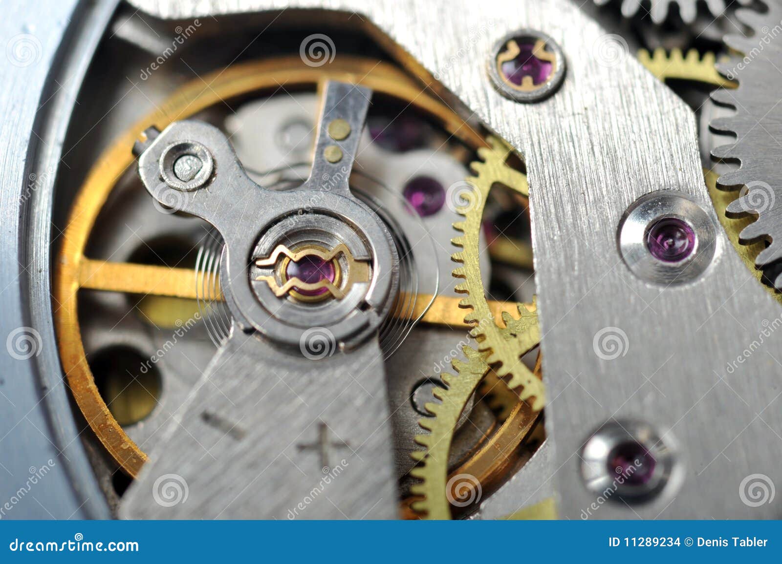 Het Mechanisme Van Het Horloge Stock Foto - Image of apparatuur, lijn ...