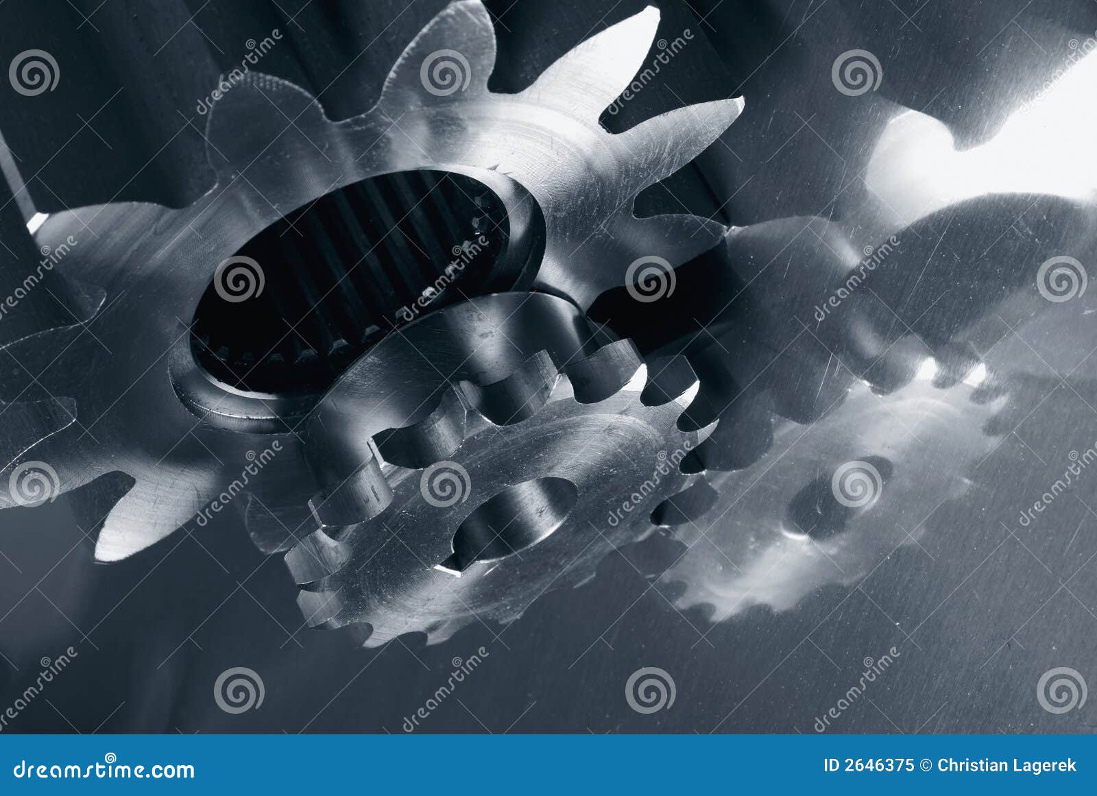 Het Mechanisme Van Het Toestel in Donkerblauw Stock Afbeelding - Image ...