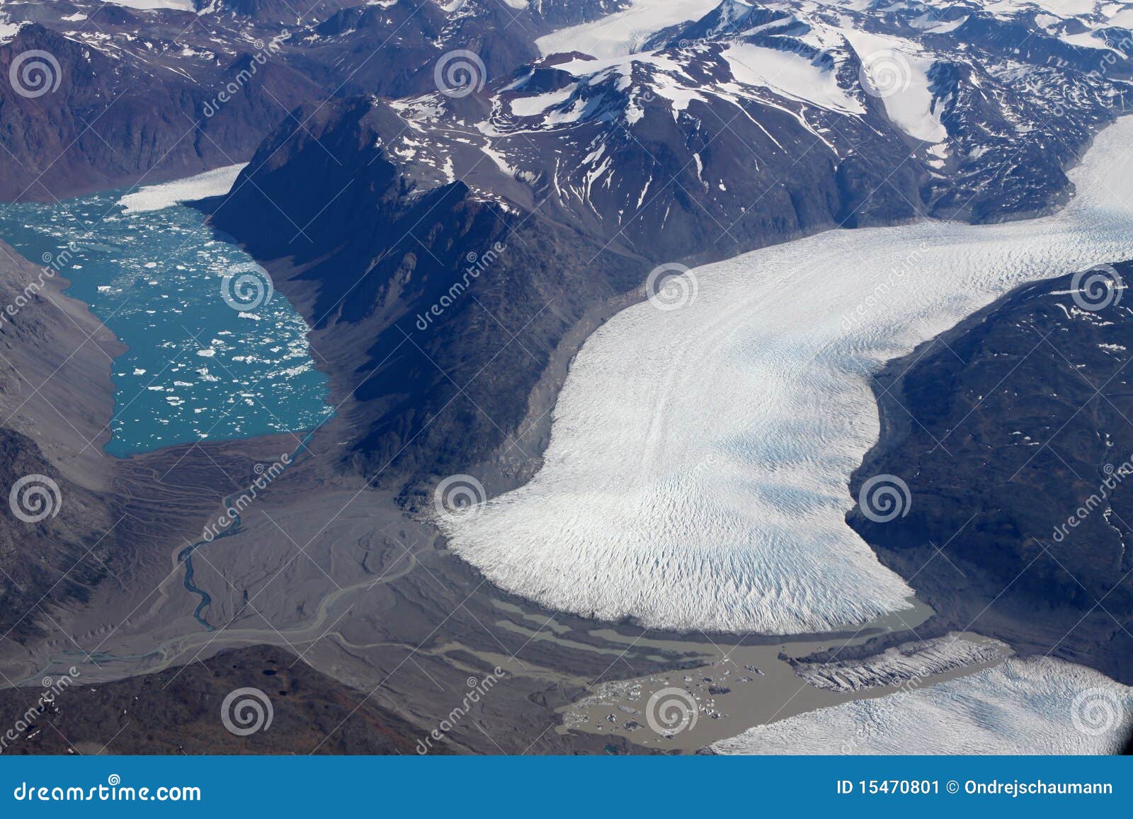 Het Meer Van Het Ijs Van Groenland Stock Afbeelding - Image of vorst ...