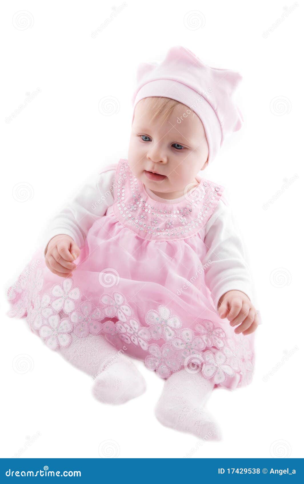 Het Meisje Van De Baby in Roze Kleding Stock Foto - Image of baby ...