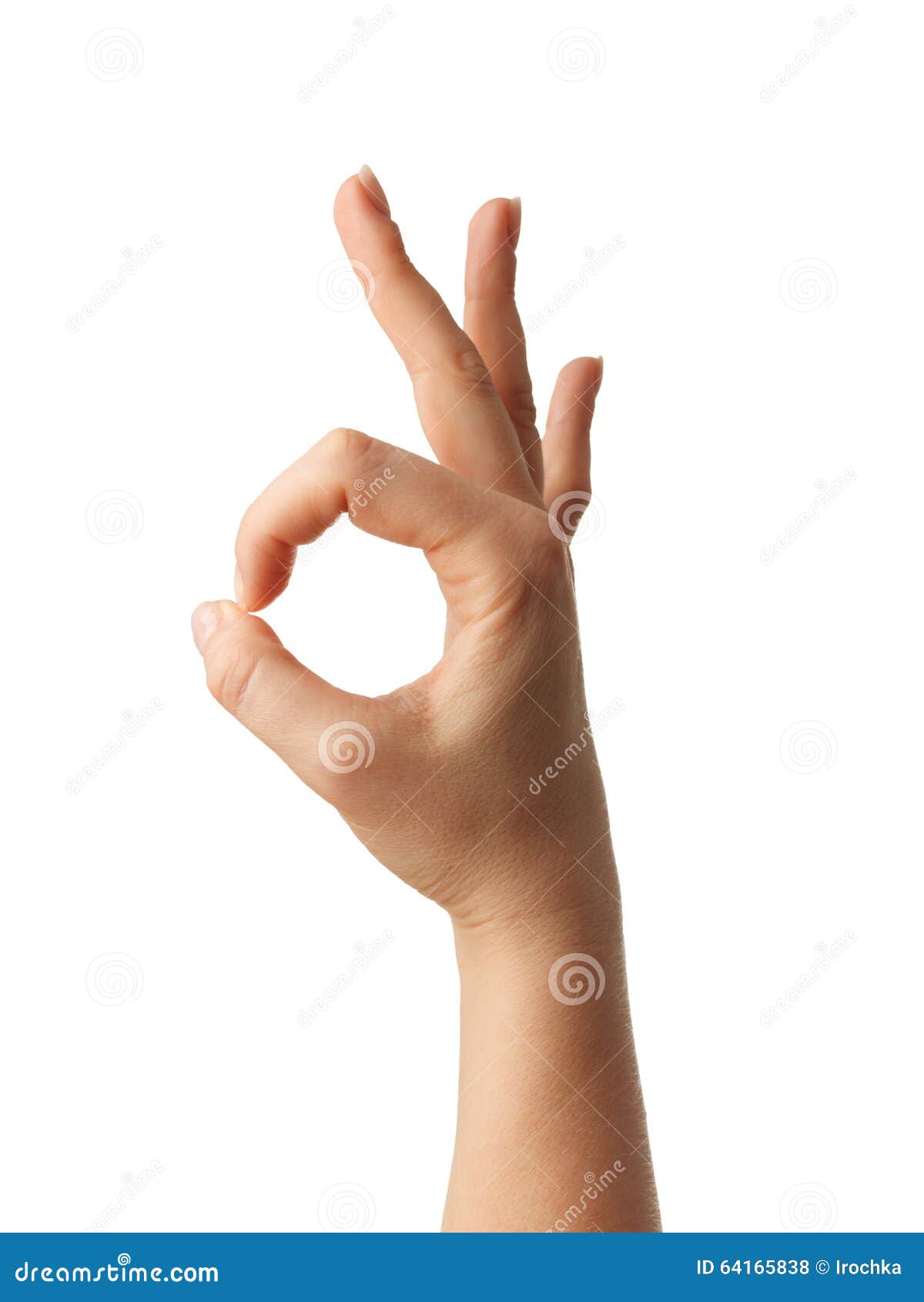 Het Menselijke Handgebaar is in Orde Alles is O.K. Stock Foto - Image ...