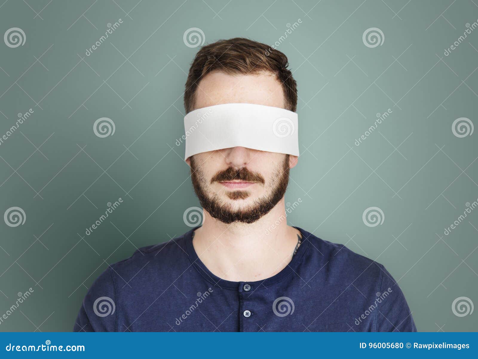 Het Mensenoog Behandelde Blind Verboden Verloren Concept Stock Foto ...