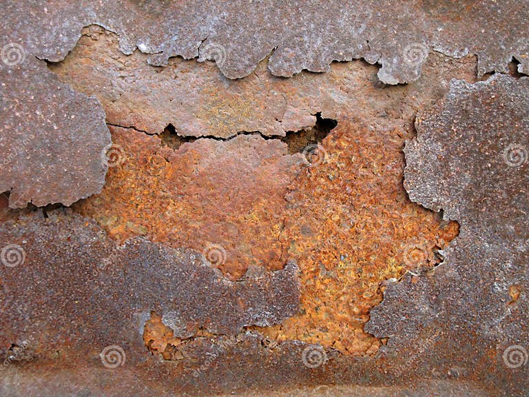 Het Metaallagen Van De Roest Stock Foto - Image of sluit, kleuren: 1998290