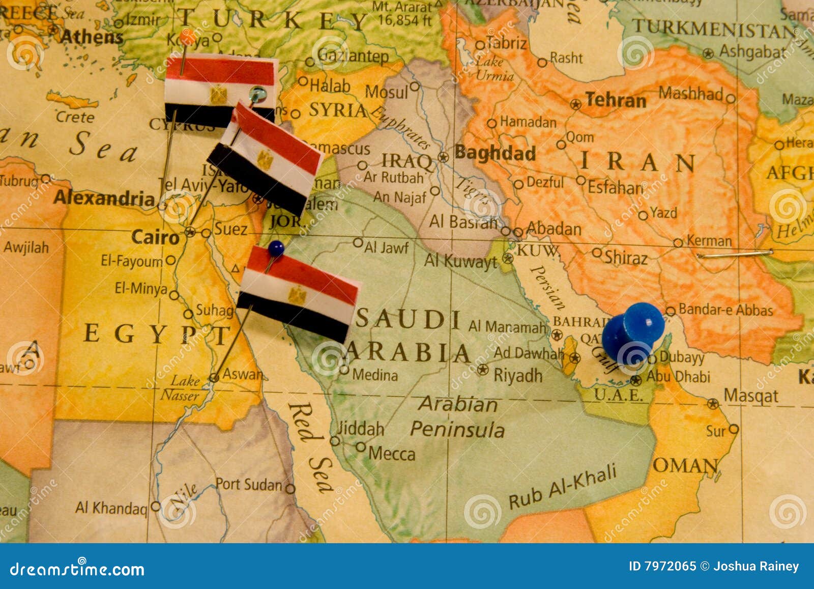 Het Midden-Oosten stock afbeelding. Image of grenzen, vlaggen - 7972065