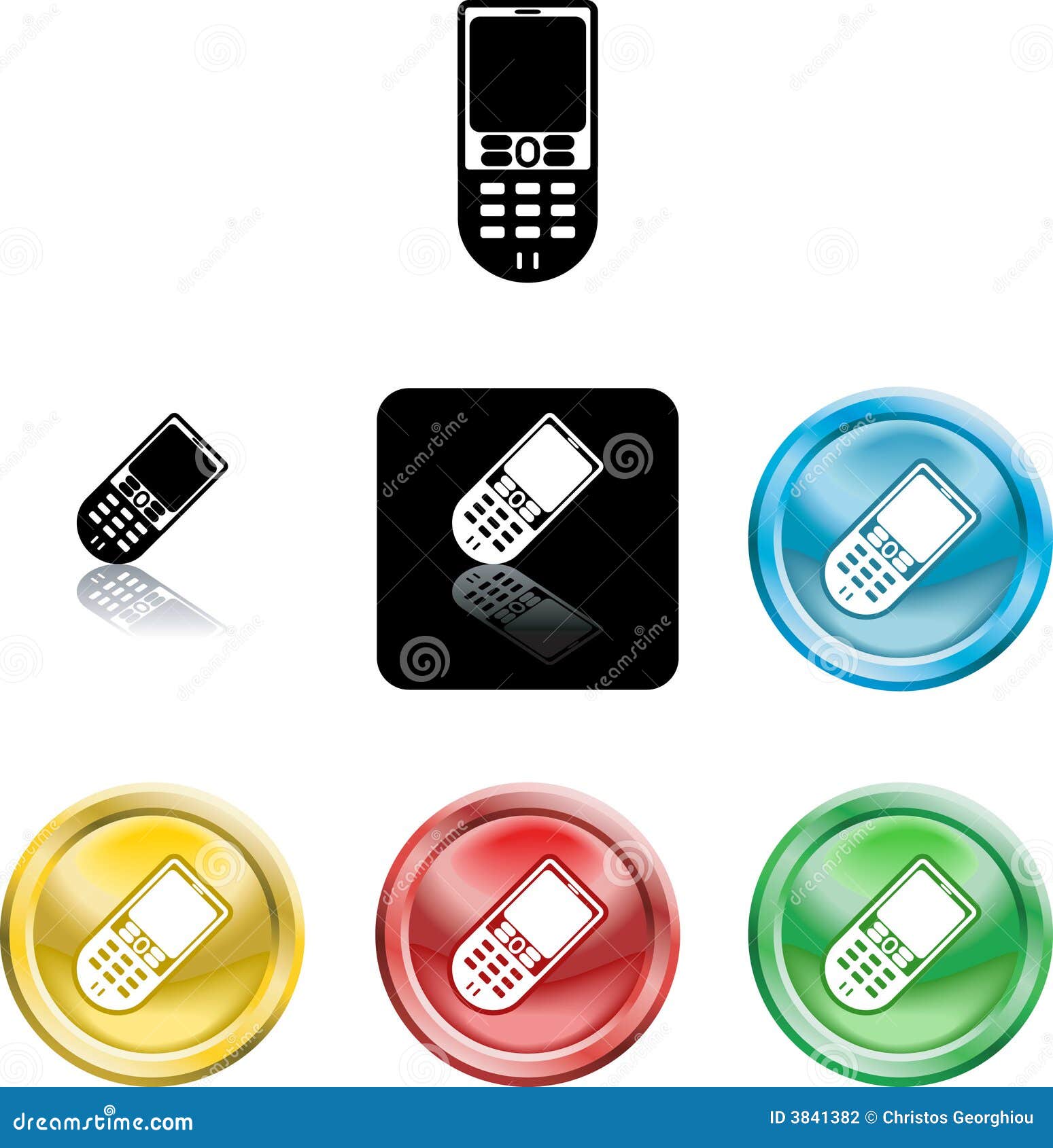 Het Mobiele Symbool Van Het Telefoonpictogram Vector Illustratie ...