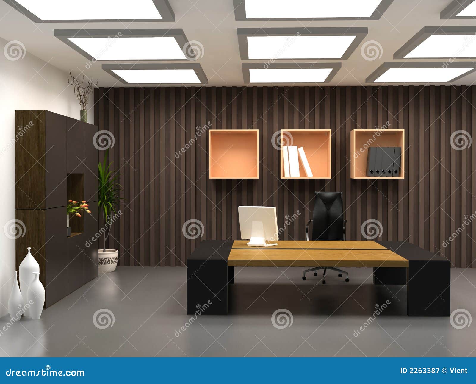 Het moderne bureau stock afbeelding. Image of bureaus - 2263387