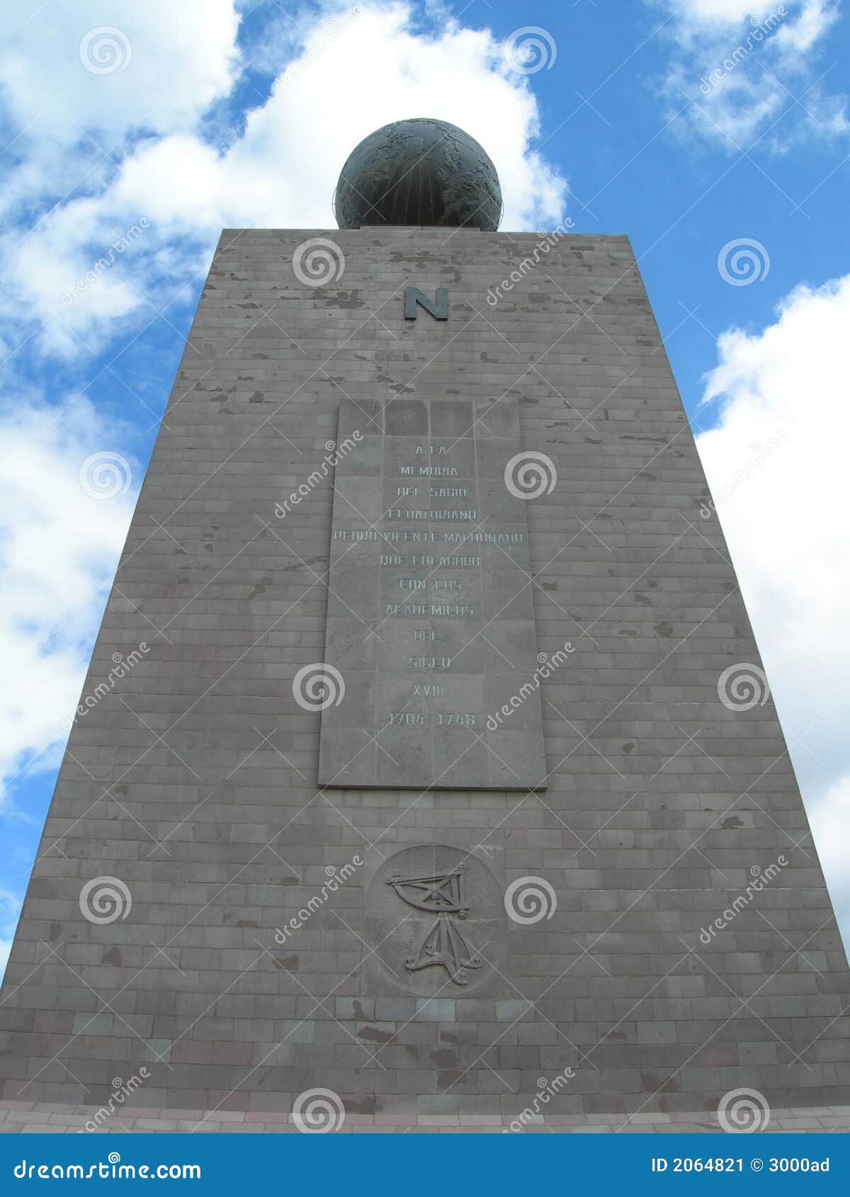 Het Monument Van De Evenaar Stock Afbeelding - Image of monument ...
