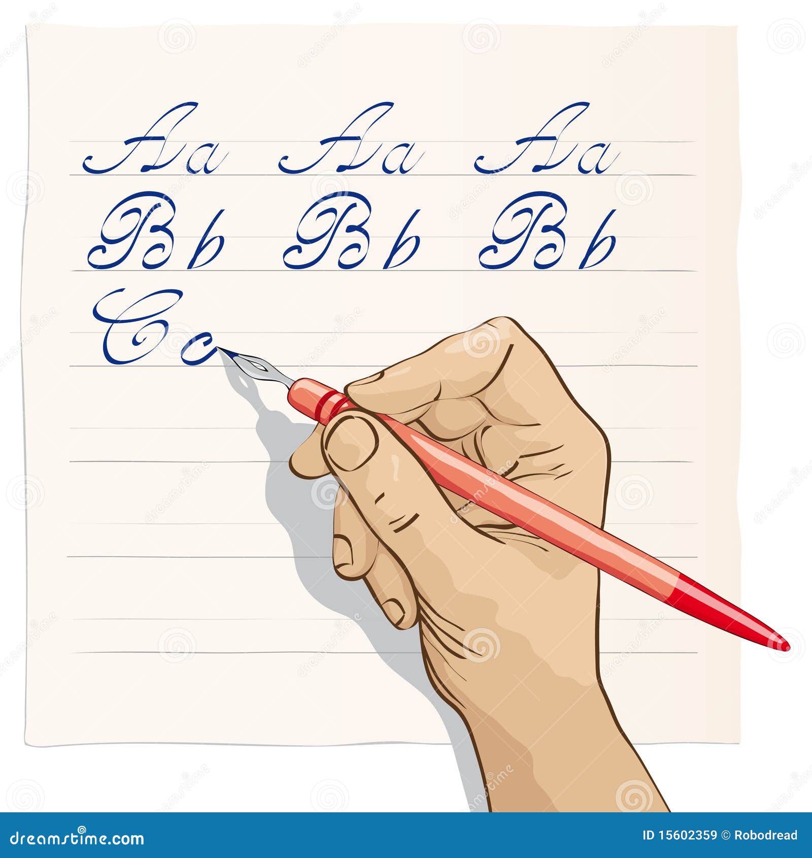 Het mooie schrijven vector illustratie. Illustration of handtekening ...