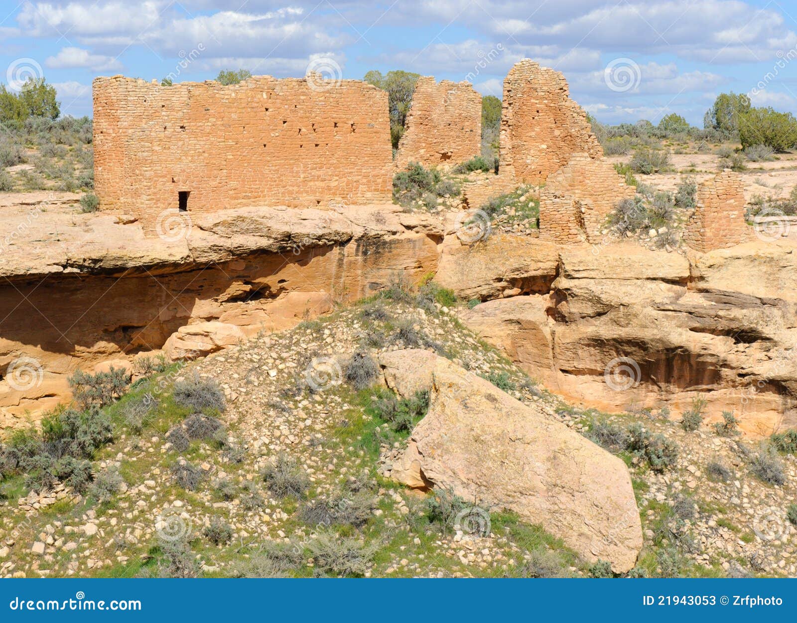 Het Nationale Monument Van Hovenweep Stock Afbeelding - Image of ...