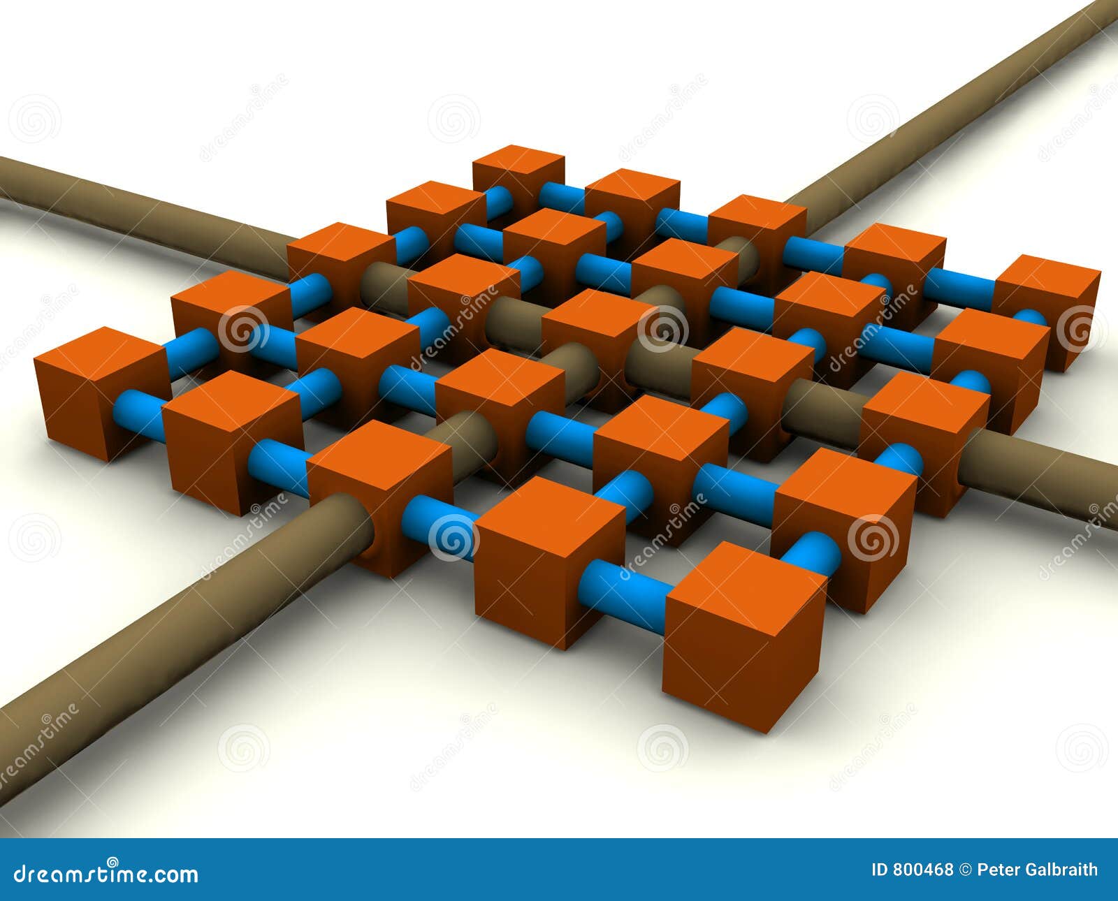 Het net van het netwerk stock illustratie. Illustration of vierkant ...