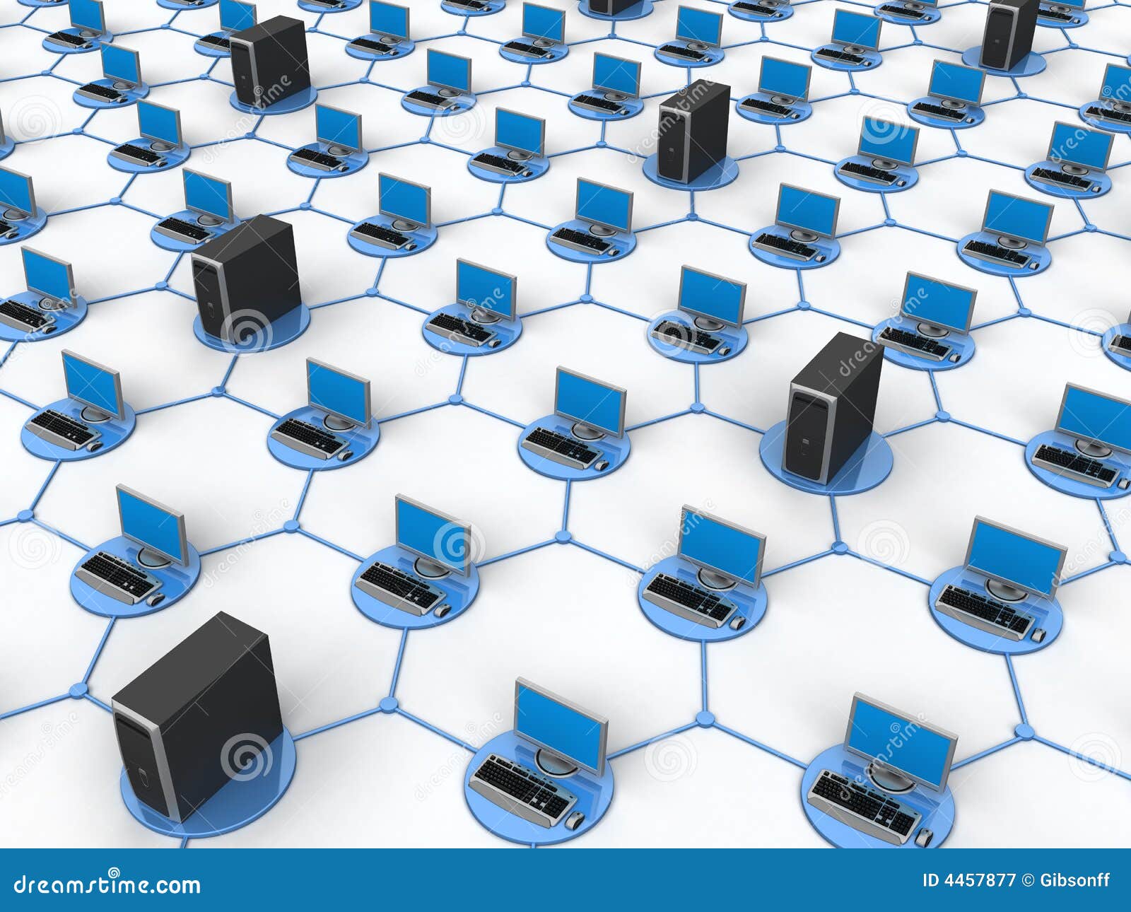 Het Netwerk Van De Computer Stock Illustratie - Illustration of ...
