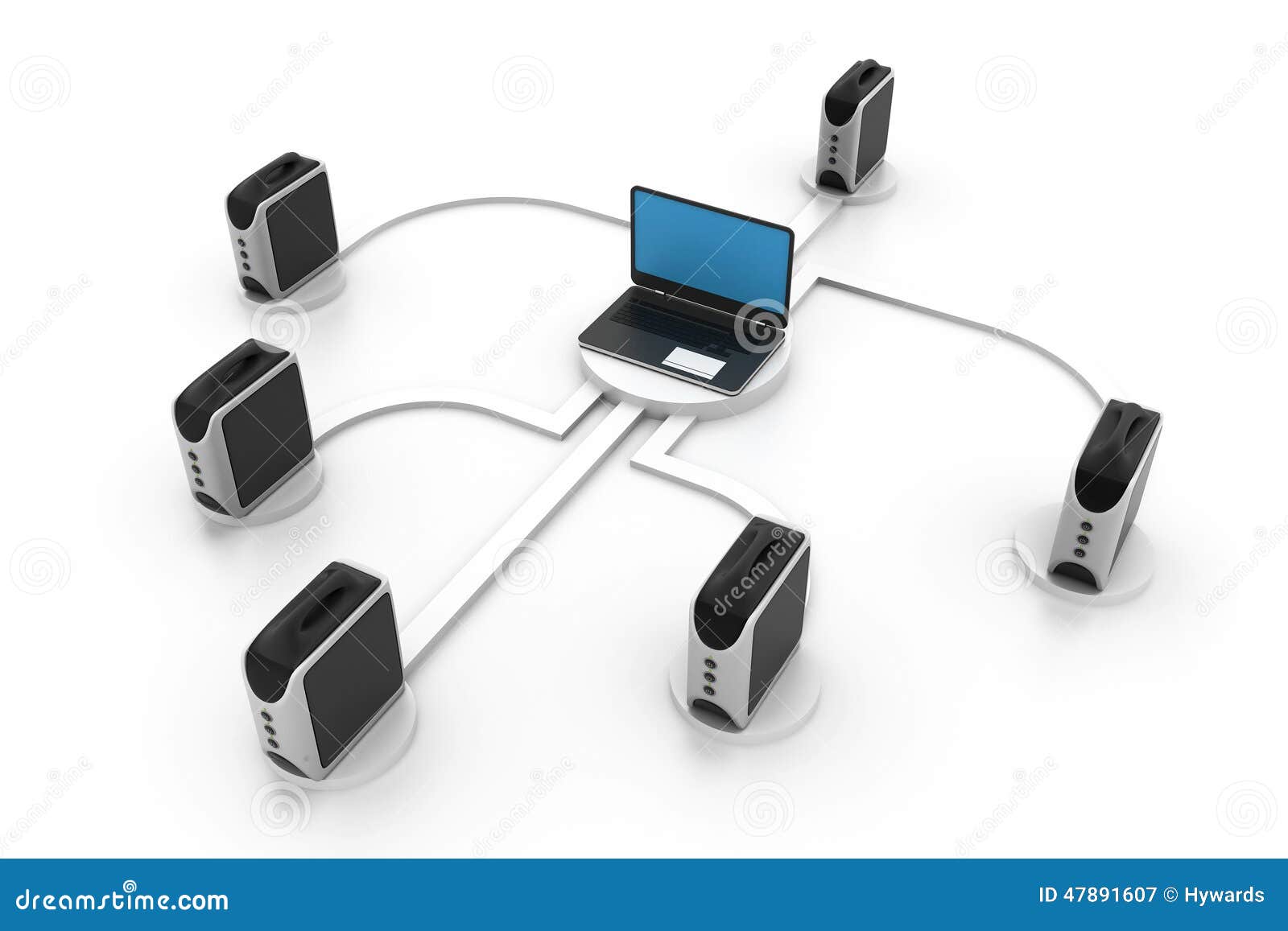 Het Netwerk Van De Computer Stock Illustratie - Illustration of ...