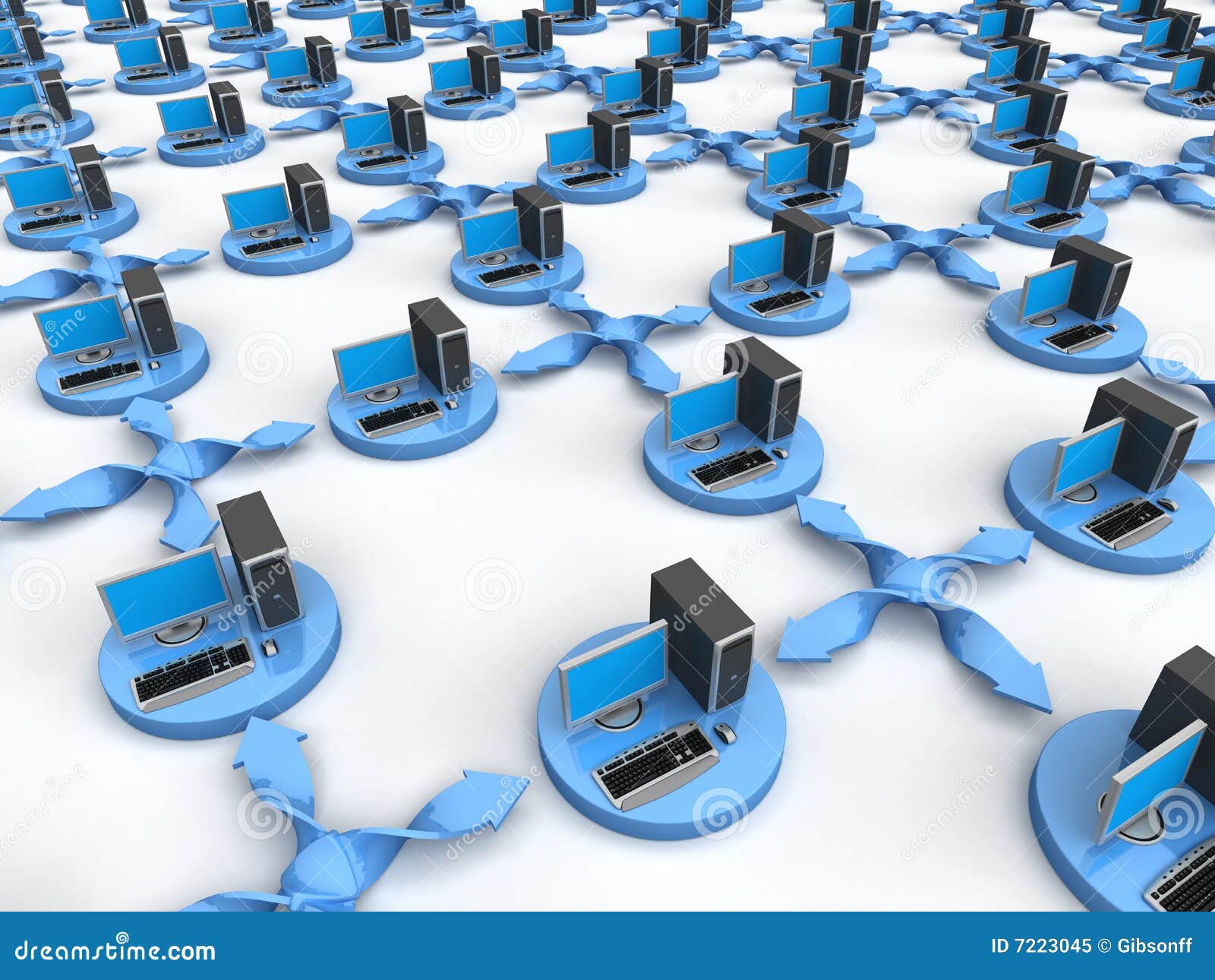 Het Netwerk Van De Computer Stock Illustratie - Illustration of ...