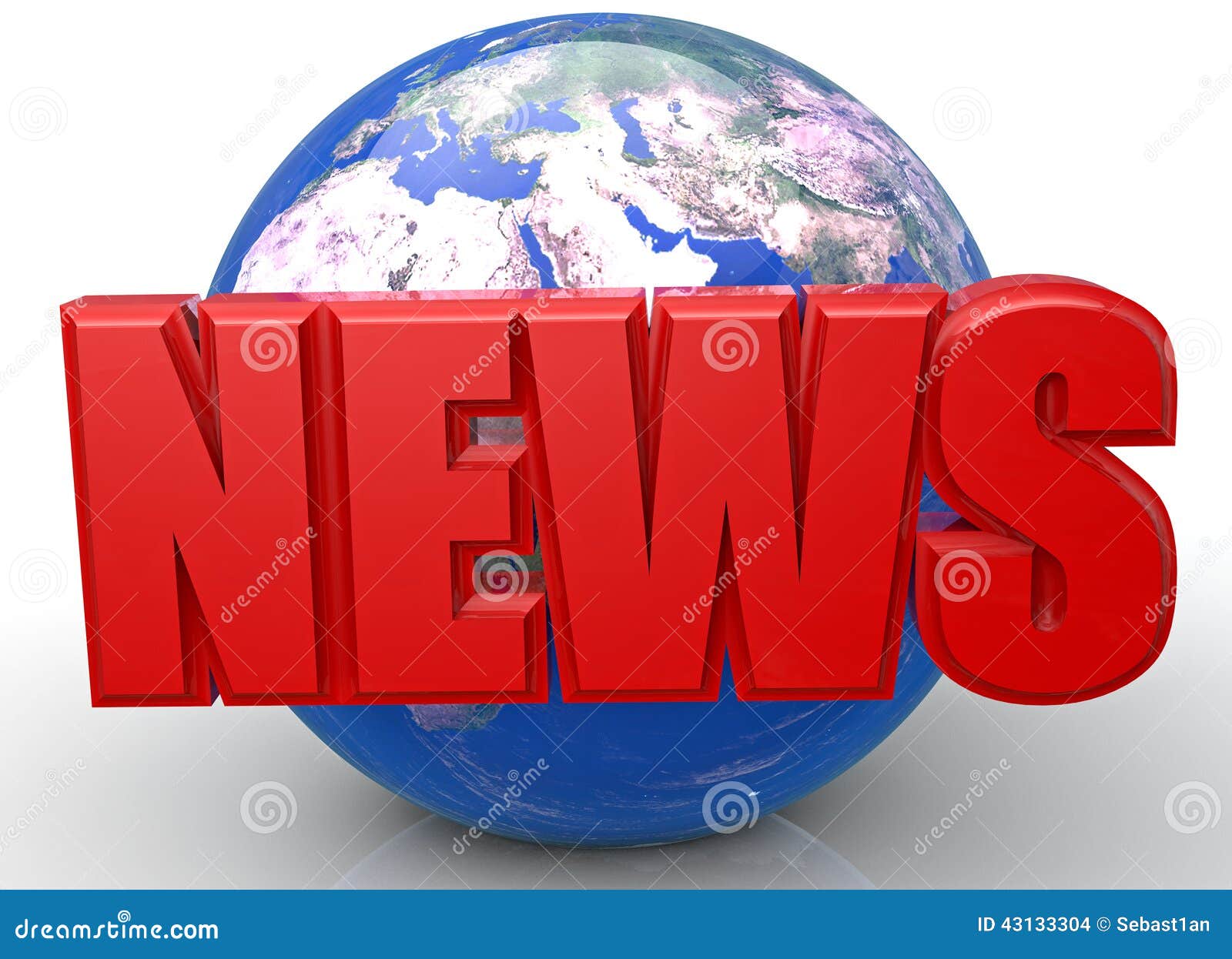 Het Nieuws van de wereld stock illustratie. Illustration of internet ...