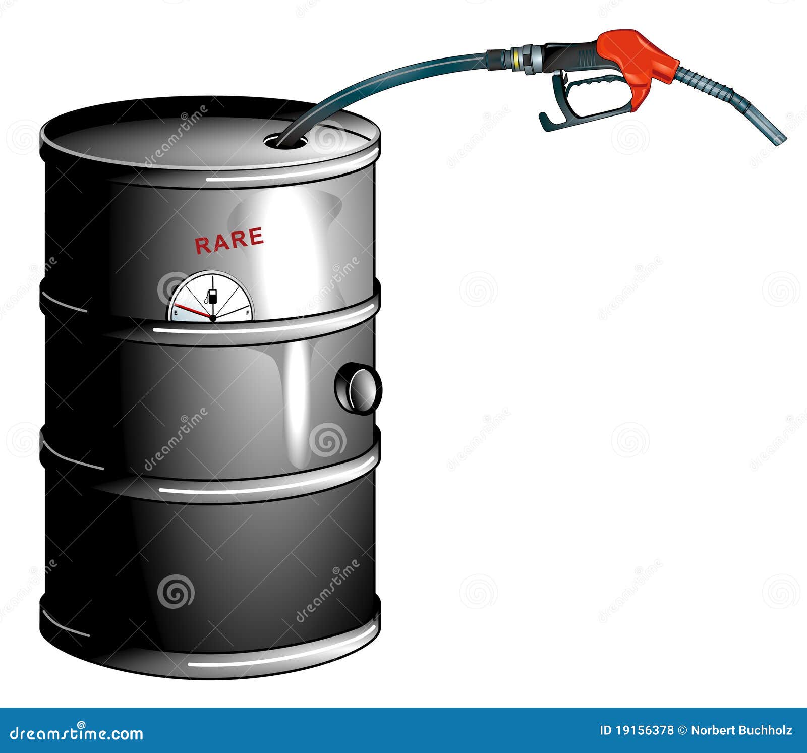 Het olievat is leeg vector illustratie. Illustration of dalingen - 19156378