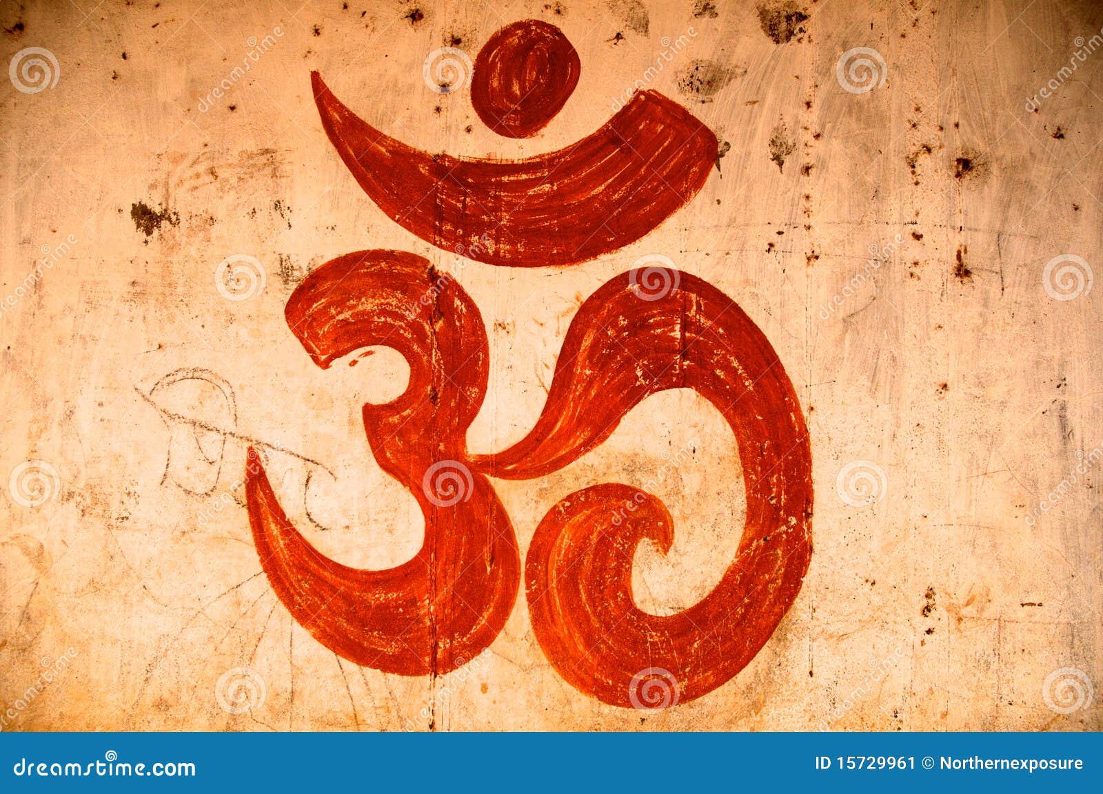 Het OM Symbool stock illustratie. Illustration of nepal - 15729961