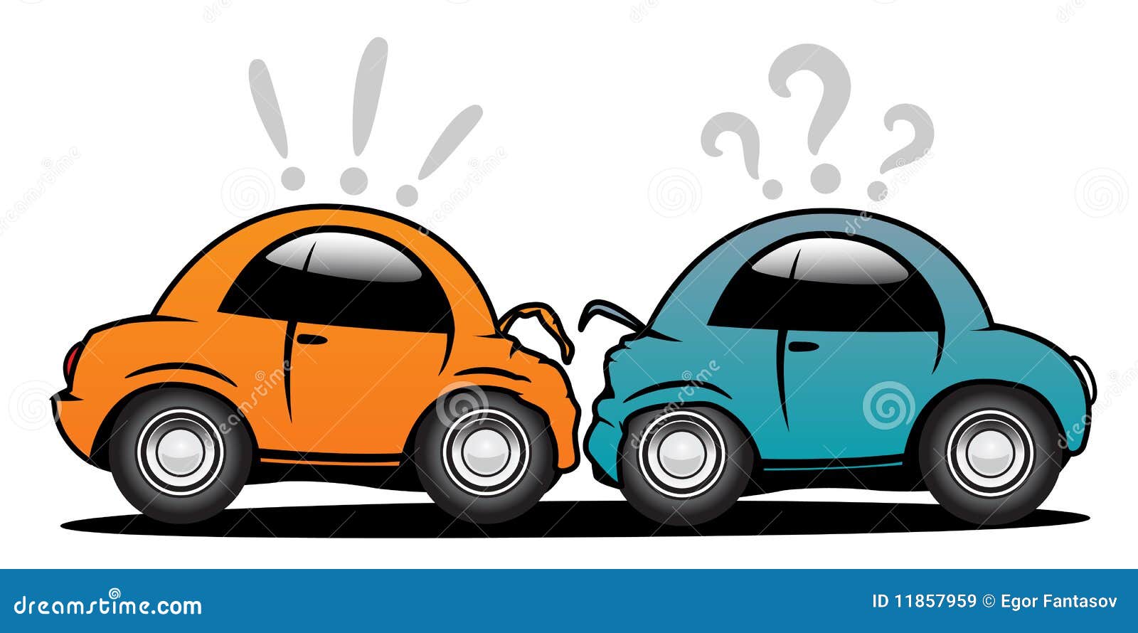 Het ongeval van de auto vector illustratie. Illustration of kraan ...