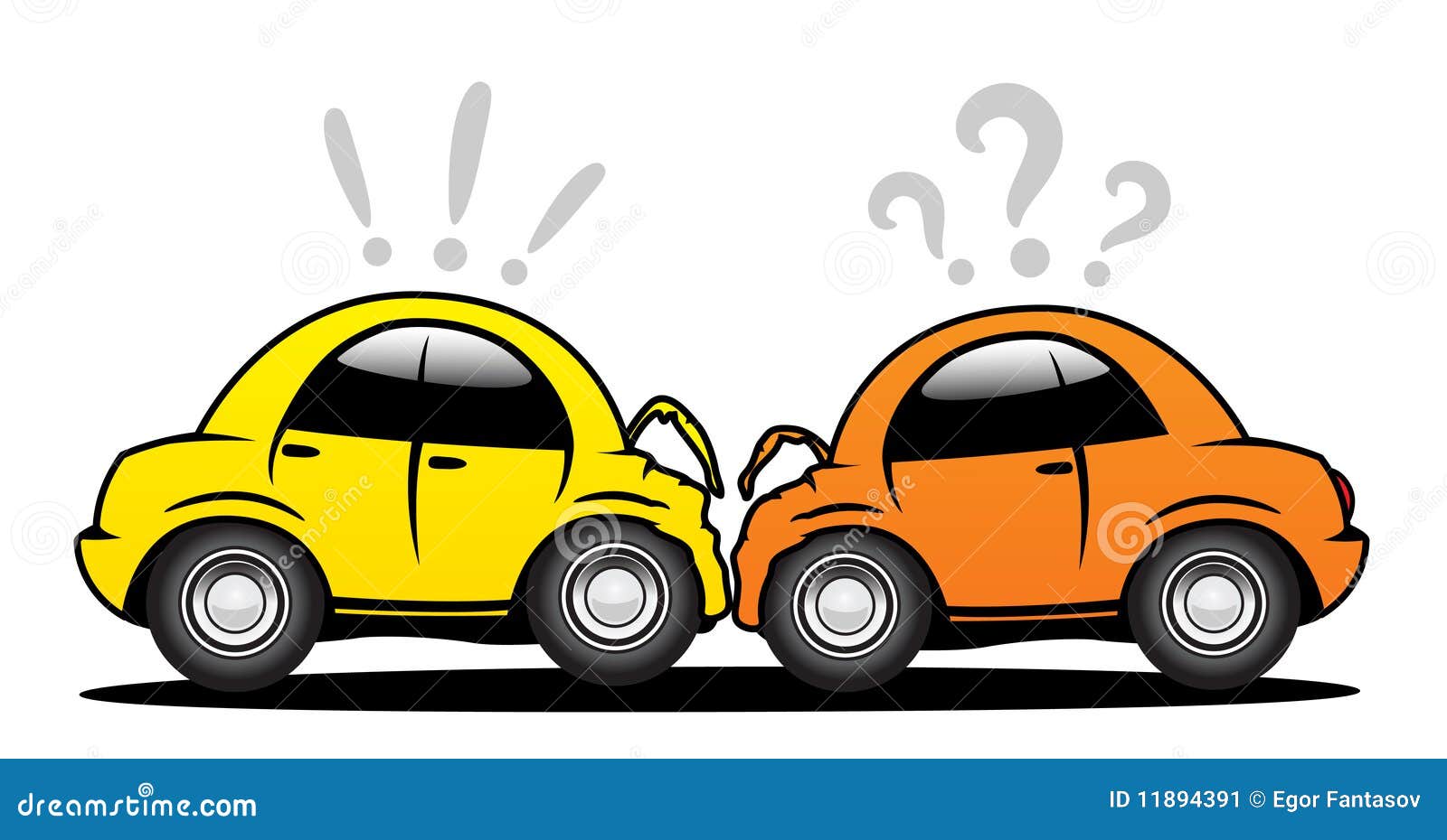 Het ongeval van de auto vector illustratie. Illustration of ongeval ...