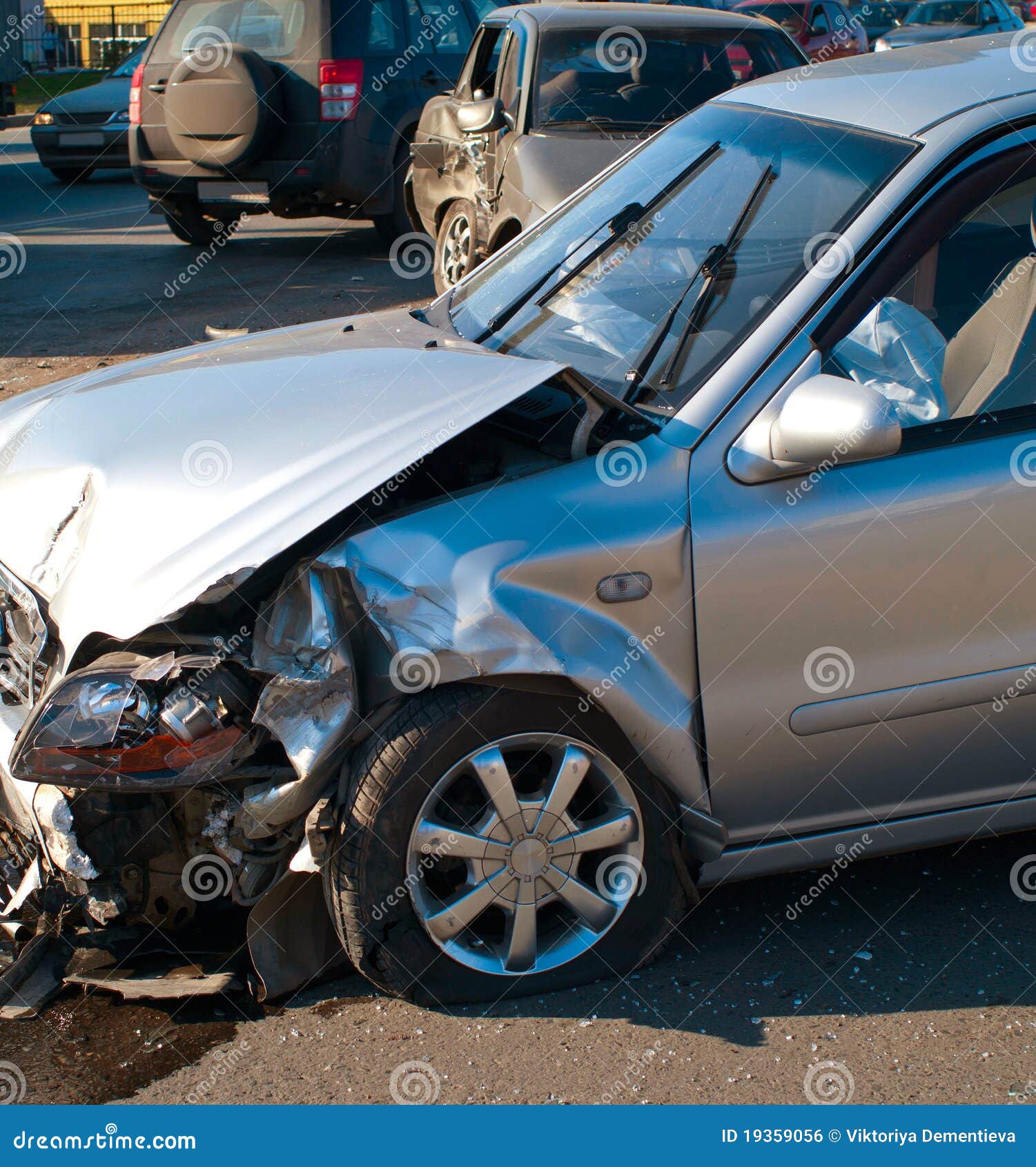 Het ongeval van de auto stock foto. Image of ongeval - 19359056