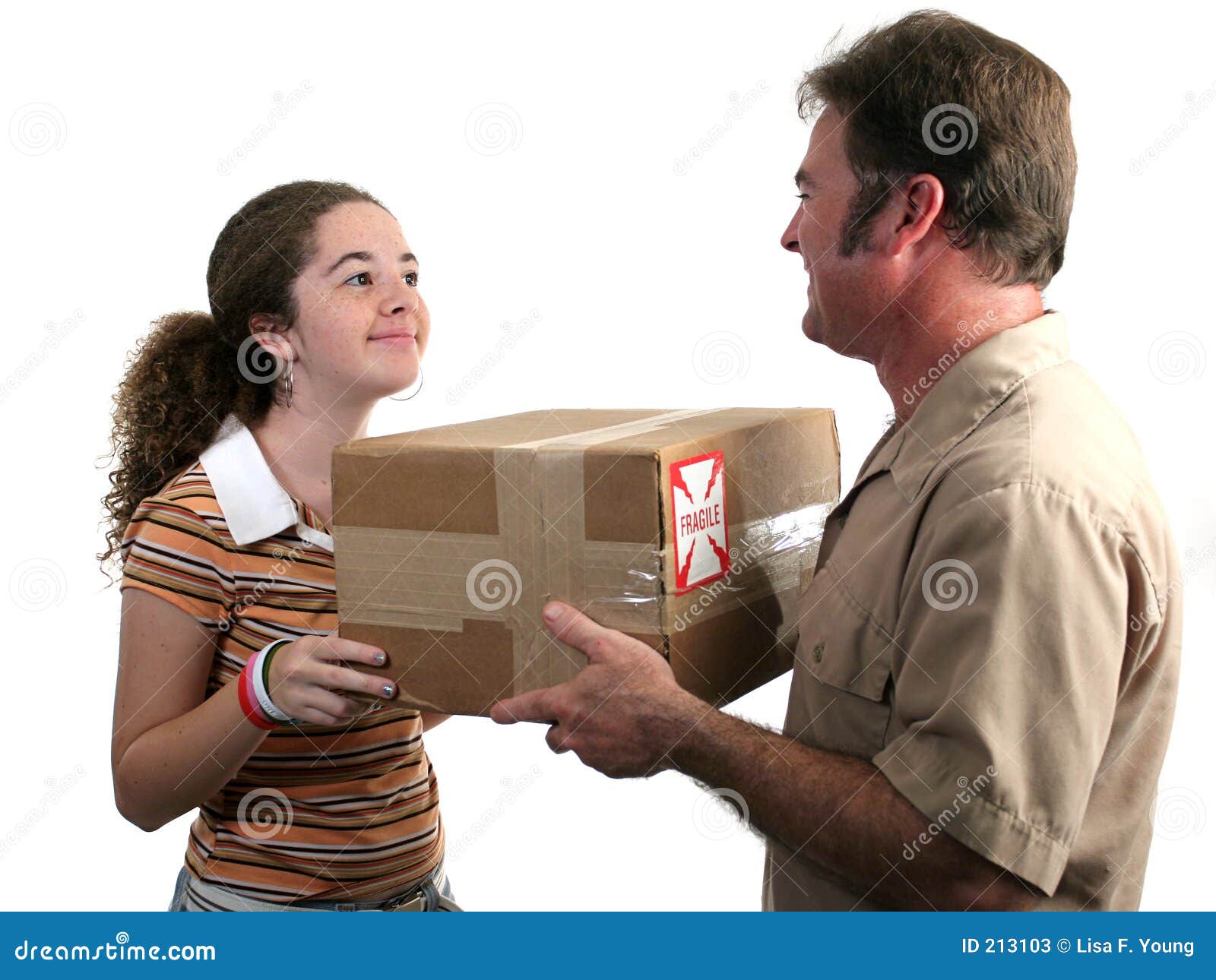 Het Ontvangen Van Levering 2 Stock Afbeelding - Image of mensen ...