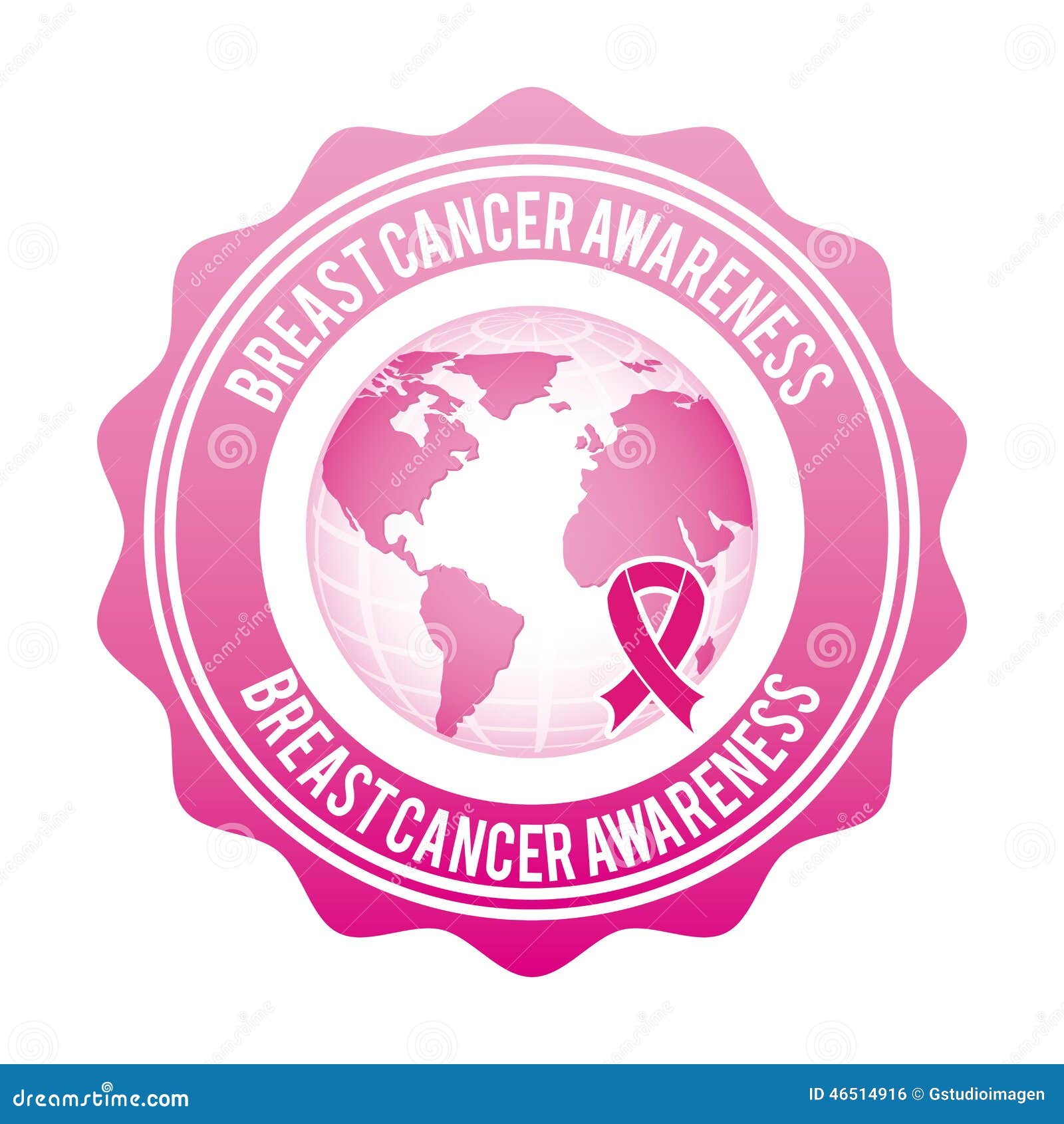 Het Ontwerp Van Borstkanker Vector Illustratie - Illustration of kant ...