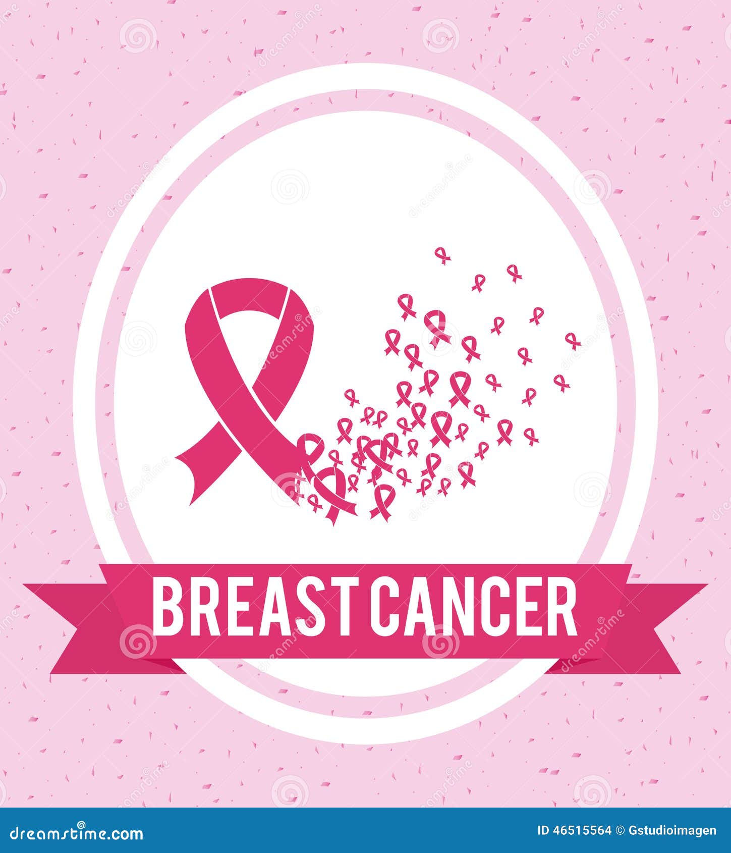 Het Ontwerp Van Borstkanker Vector Illustratie - Illustration of hoop ...
