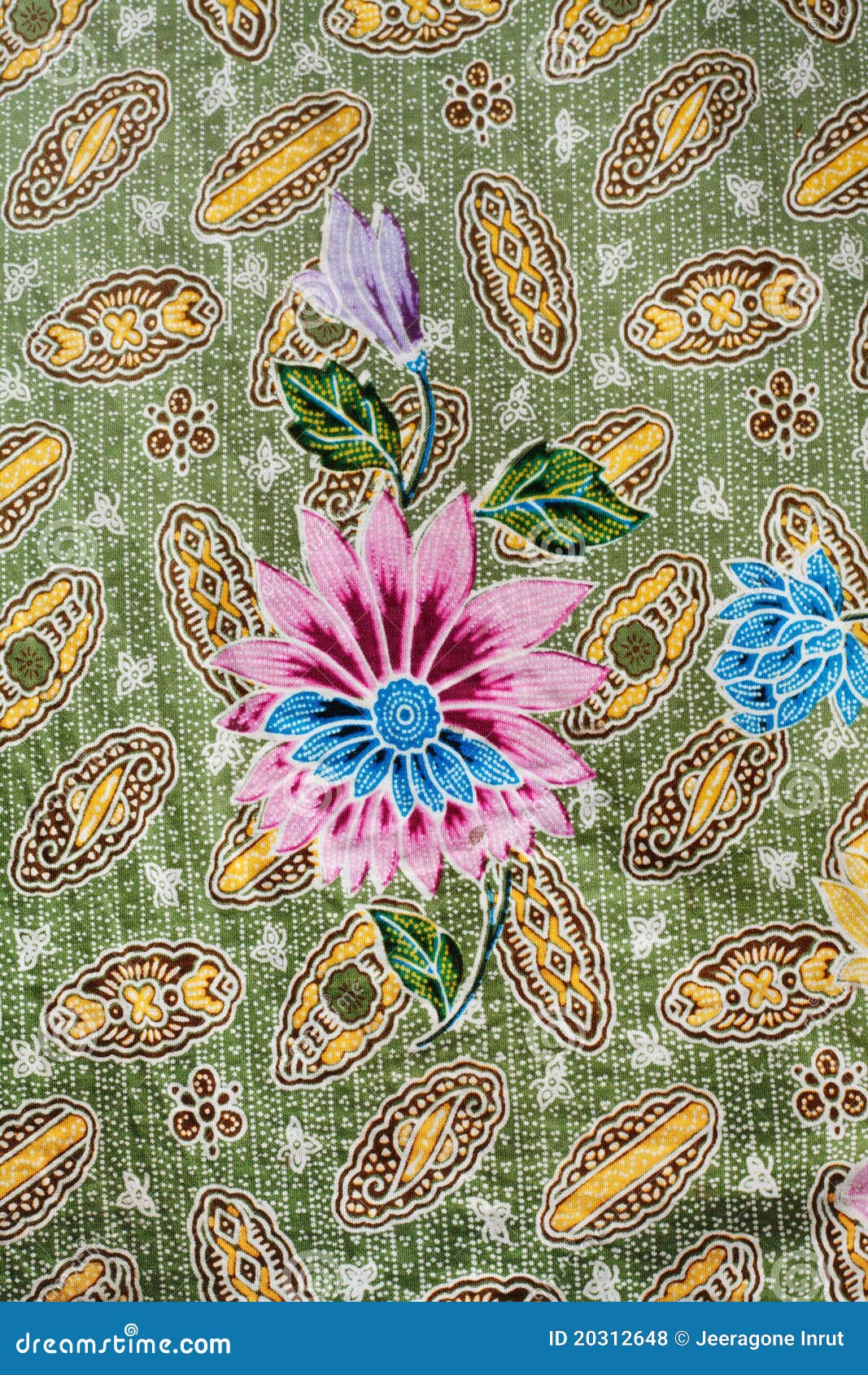 Het Ontwerp Van De Batik in Thailand Stock Foto - Image of kleur ...