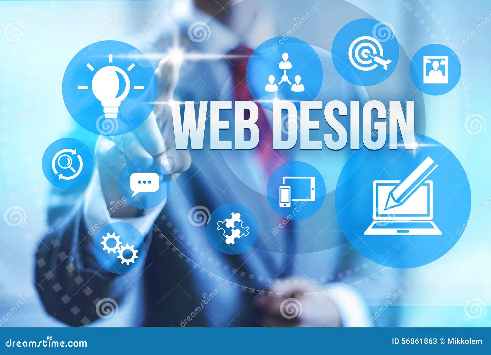 Het Ontwerp van het Web stock afbeelding. Image of zakenman - 56061863