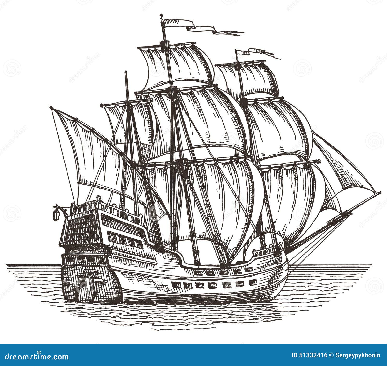 Het Ontwerpmalplaatje Van Het Schip Vectorembleem Zeilboot of Vector ...